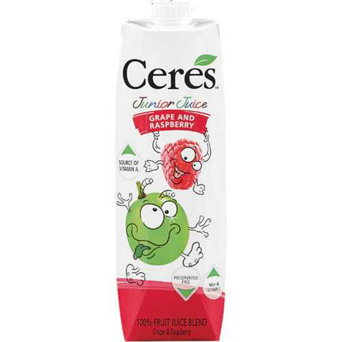 Checkers Sixty60 | Ceres 100% Grape & Raspberry Junior Fruit Juice Blend 1L