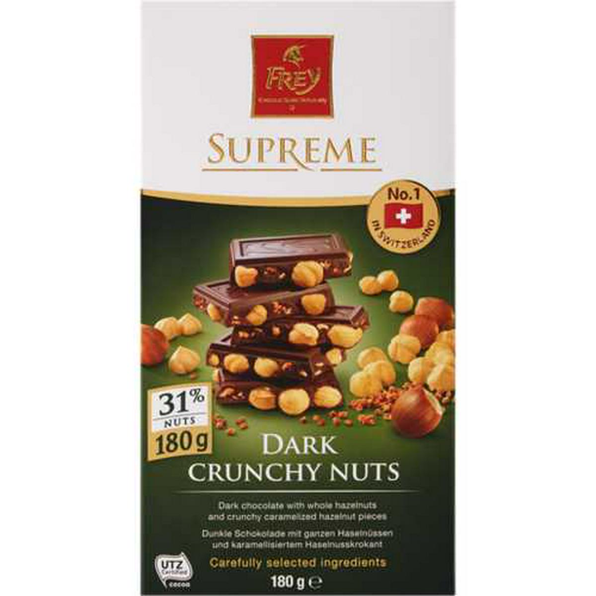 Checkers Sixty60 | Frey Dark Crunchy Nut Chocolate Slab 180g