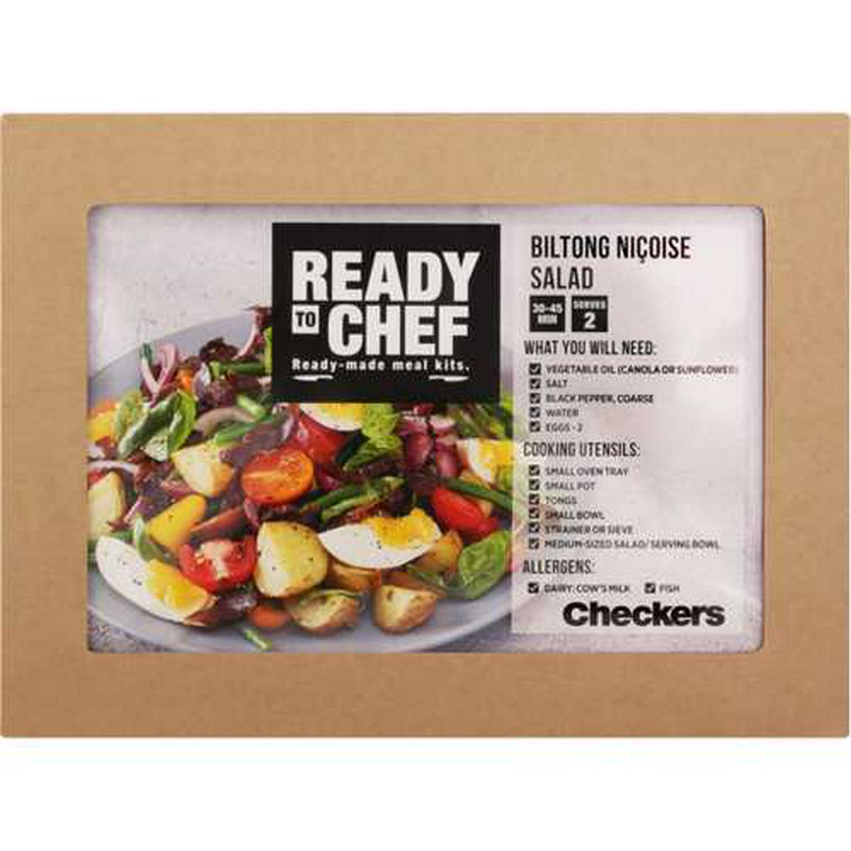 Checkers Sixty60 | Ready To Chef Biltong Niçoise Salad Meal Kit