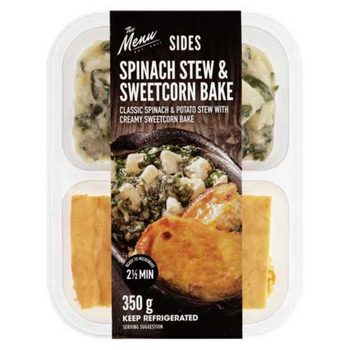 Checkers Sixty60 | The Menu Spinach Stew & Sweetcorn Bake 350g