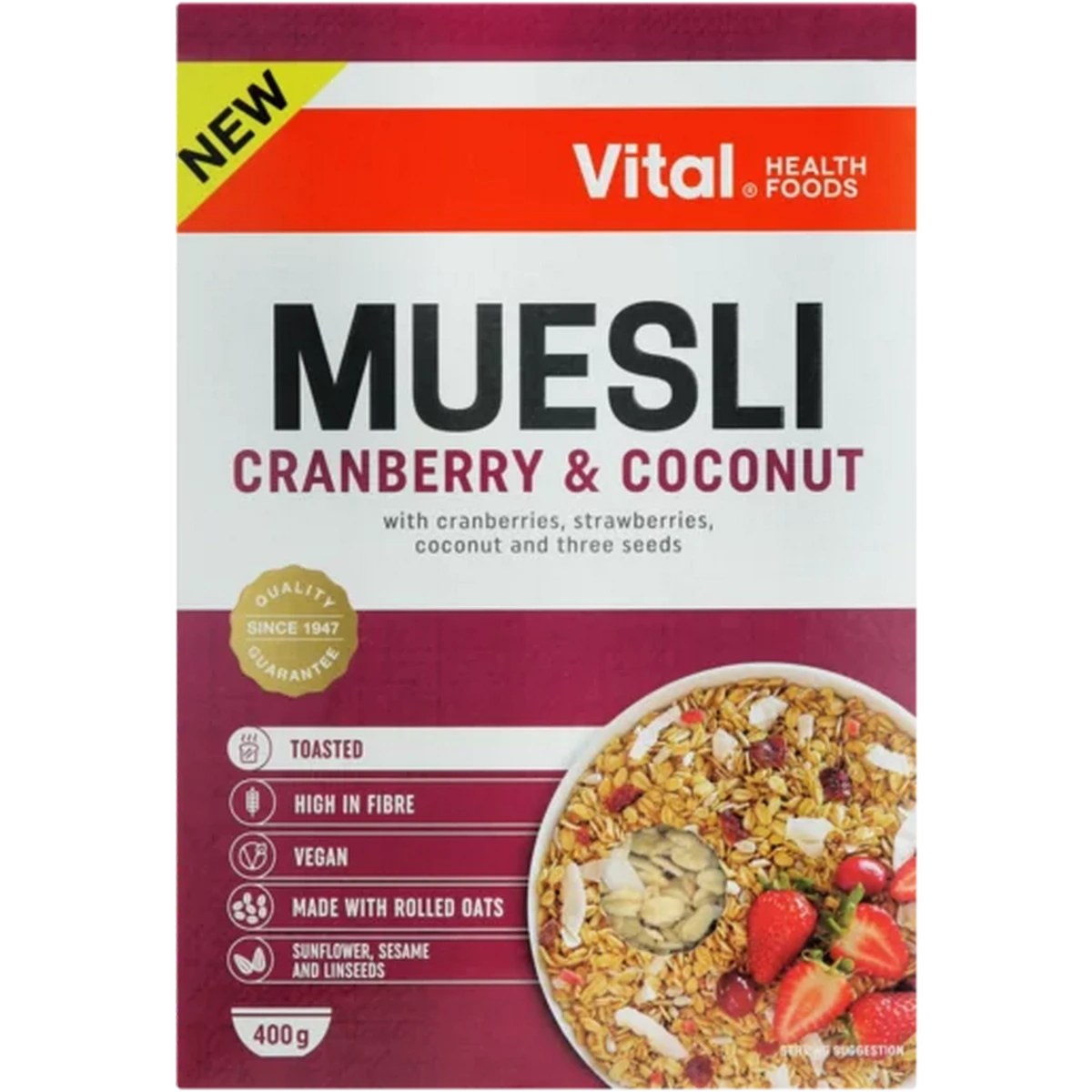 Checkers Sixty60 | Vital Cranberry & Coconut Muesli 700g