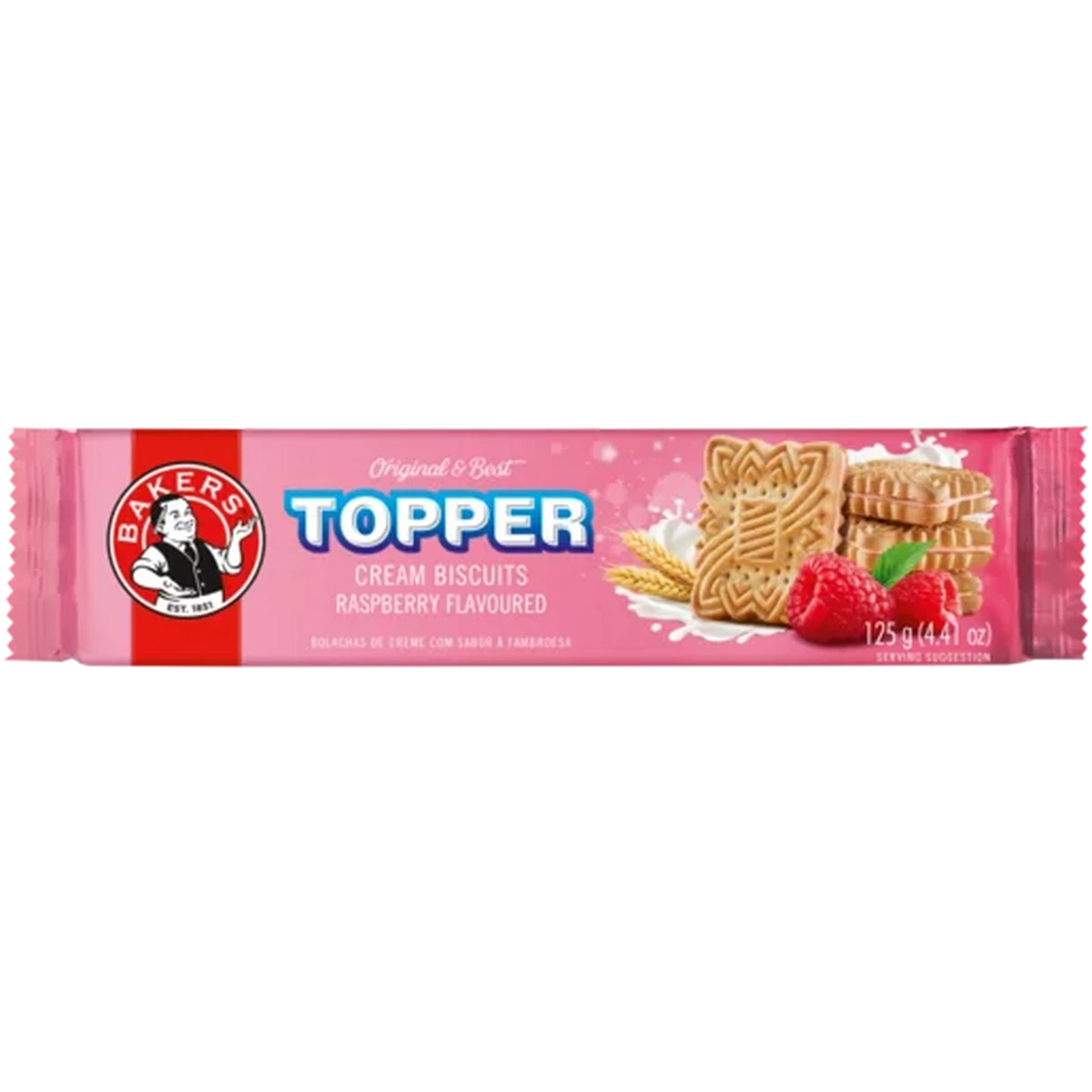 Checkers Sixty60 | Bakers Topper Raspberry Flavoured Cream Biscuits 125g