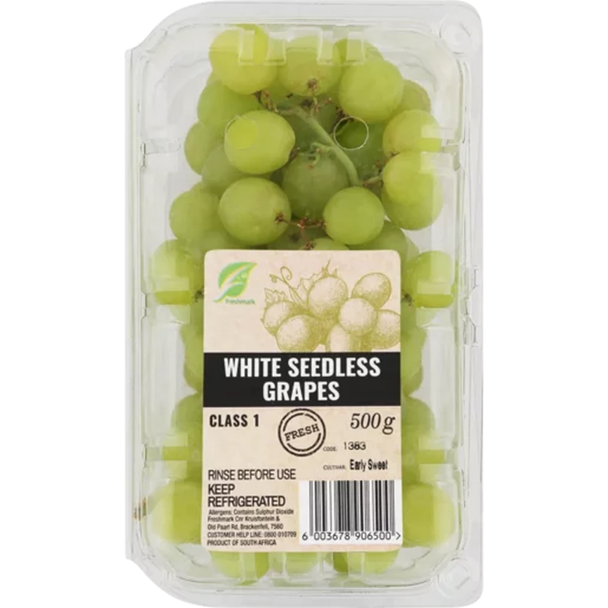 Checkers Sixty60 | White Seedless Grapes 500g