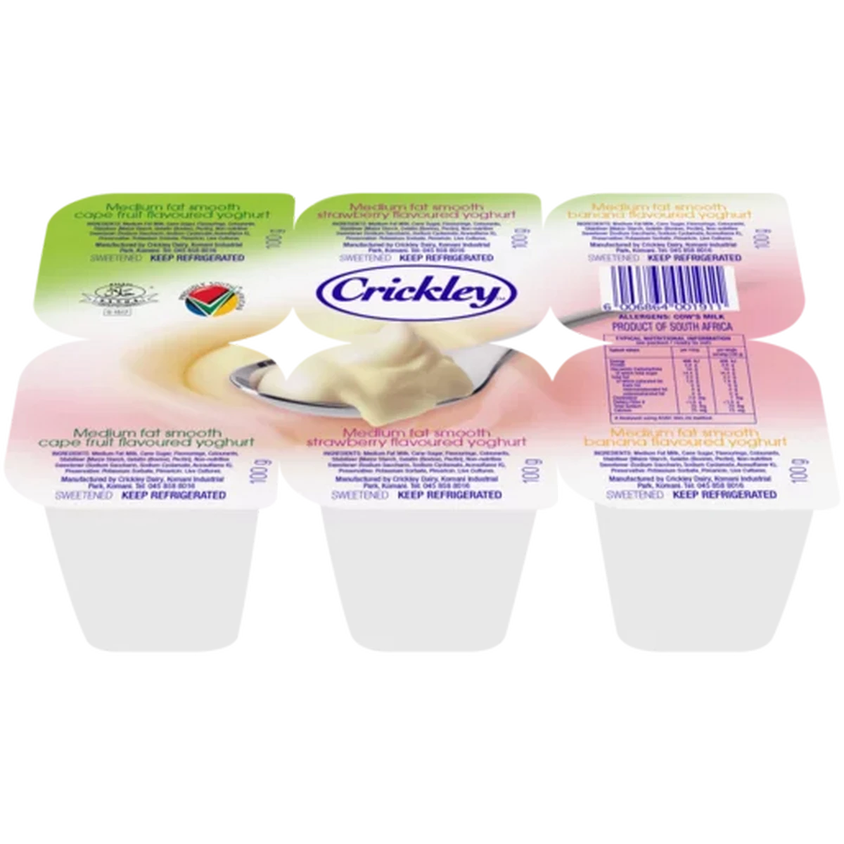 Checkers Sixty60 | Crickley Strawberry, Cape Fruit & Banana Flavoured ...