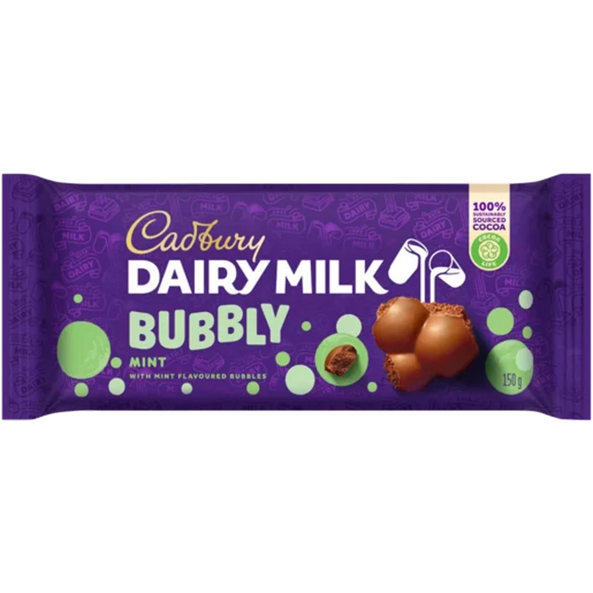 Checkers Sixty60 | Cadbury Dairy Milk Bubbly Mint Chocolate Slab 150g