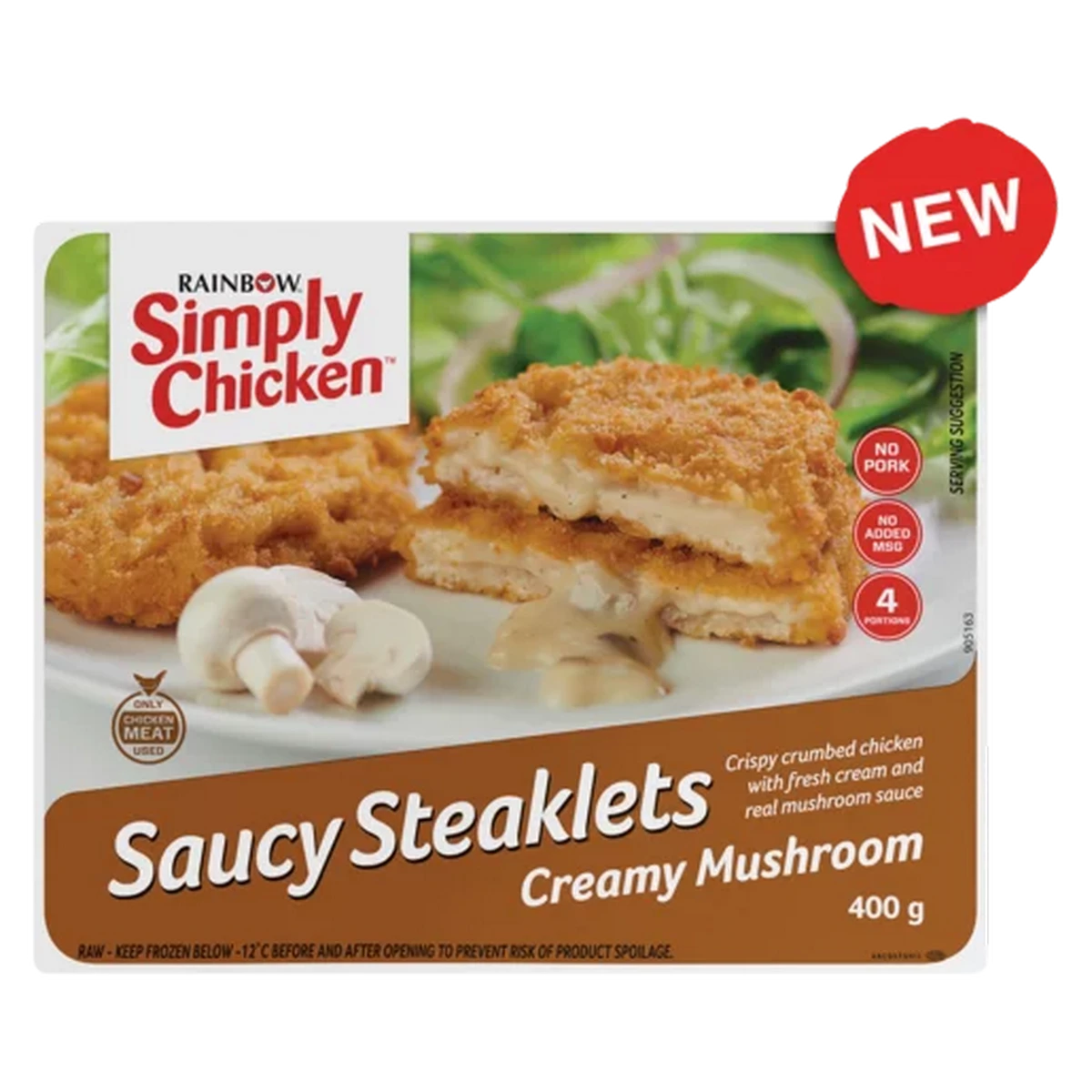Checkers Sixty60 | RAINBOW Simply Chicken Frozen Saucy Steaklets Creamy ...