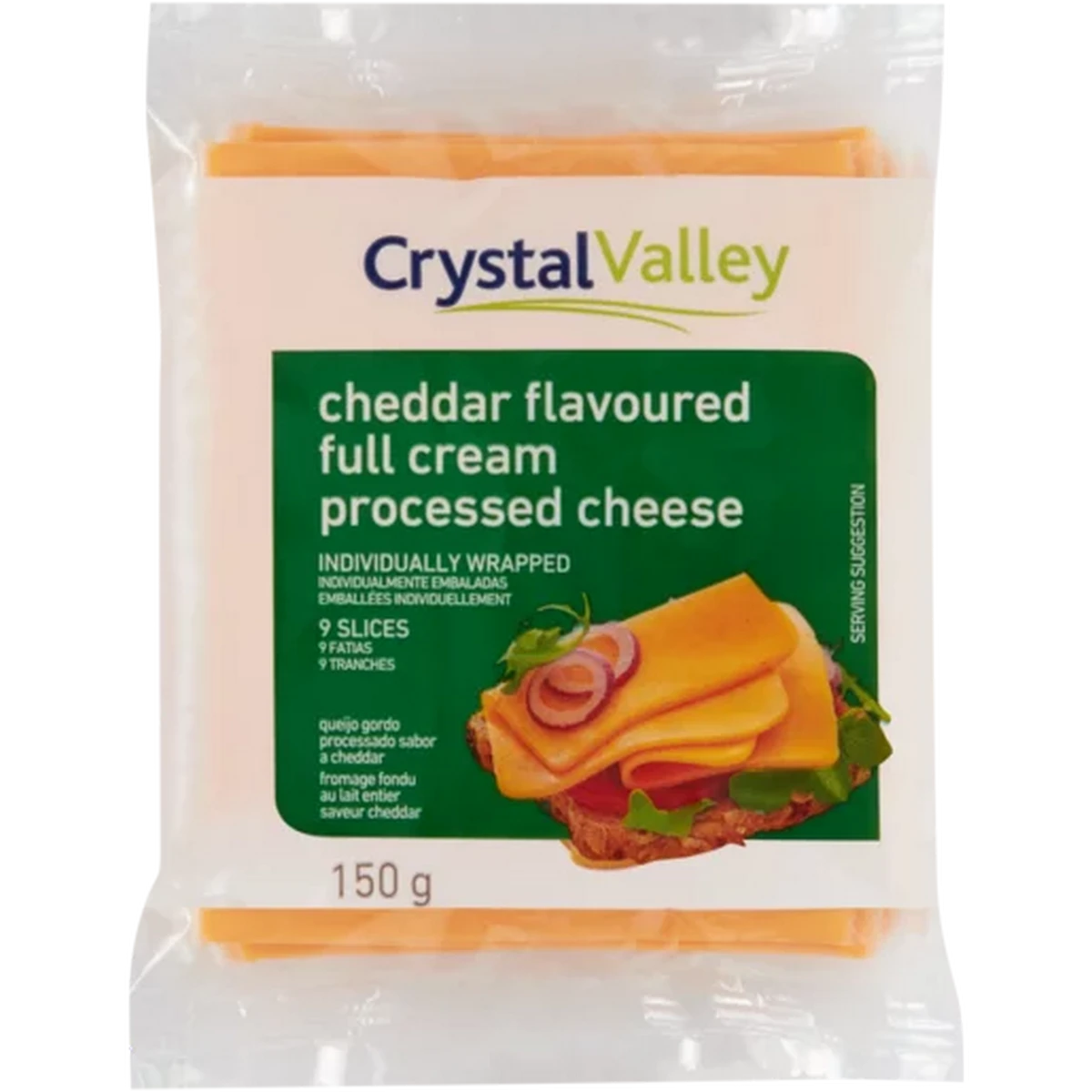 Checkers Sixty60 | Crystal Valley Full Cream Cheddar Cheese Slices 150g