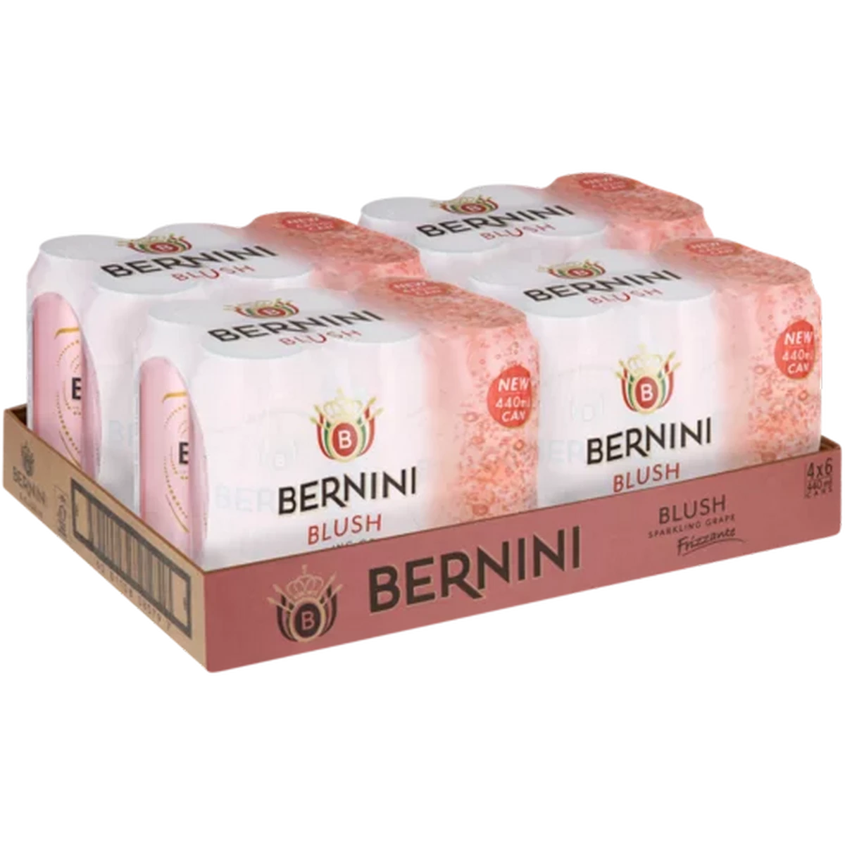 Checkers Sixty60 | Bernini Blush Sparkling Grape Frizzante Cans 24 x 440ml