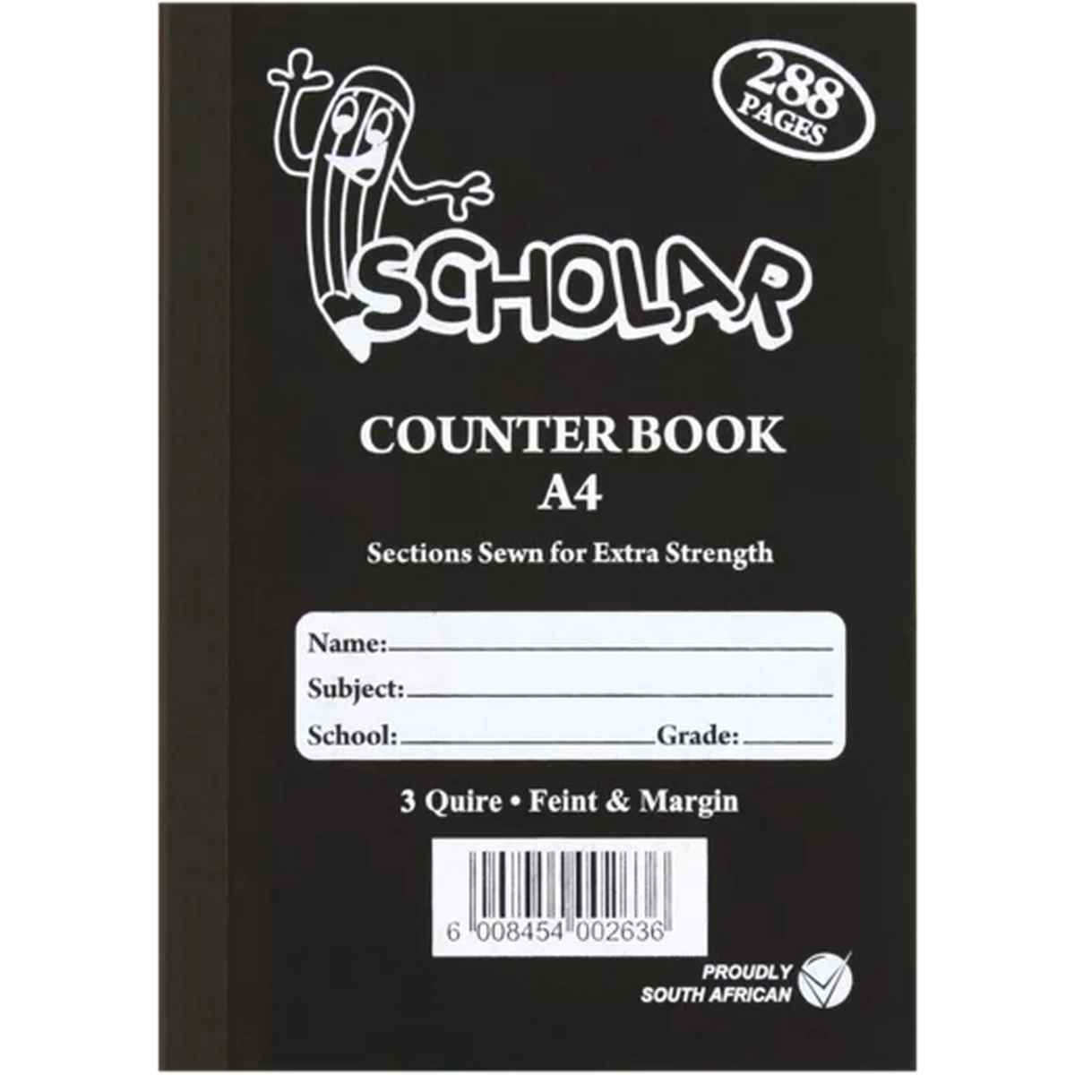 Checkers Sixty60 | Scholar A4 Feint & Margin Hardcover Counter Book 288 ...