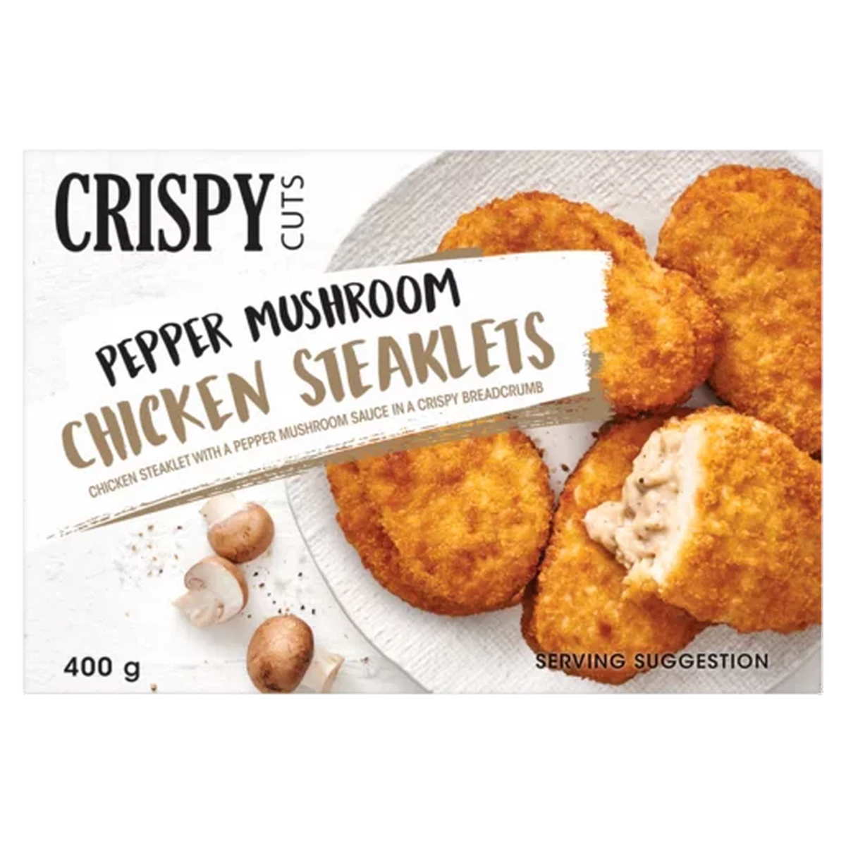Checkers Sixty60 | Crispy Cuts Frozen Pepper Mushroom Chicken Steaklets ...