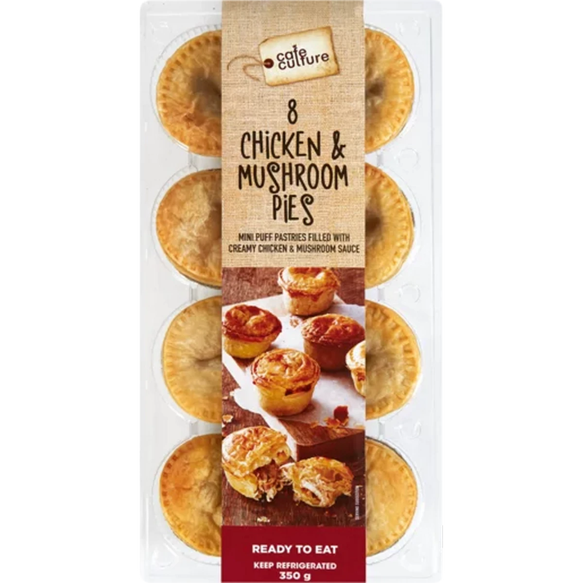 Checkers Sixty60 | Café Culture Fresh Savoury Chicken & Mushroom Pies 350g