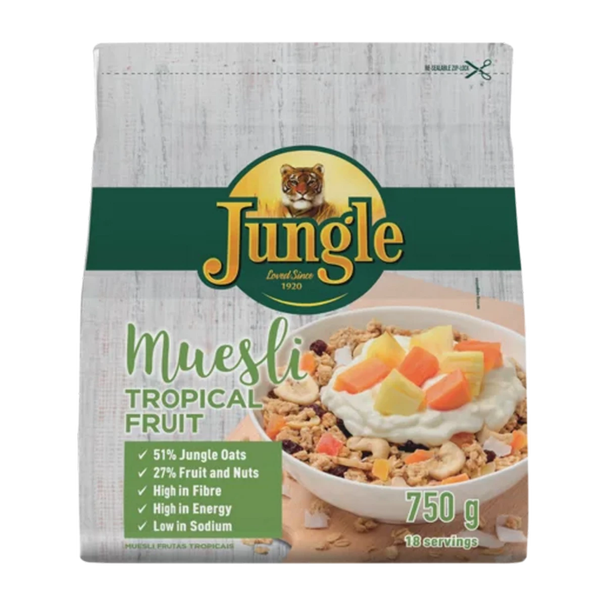 Checkers Sixty60 | Jungle Energy Crunch Tropical Fruit Muesli Cereal 750g