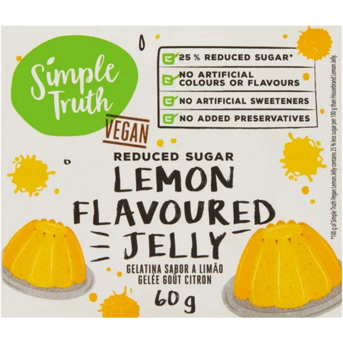 Checkers Sixty60 | Simple Truth Reduced Sugar Lemon Flavoured Jelly 60g