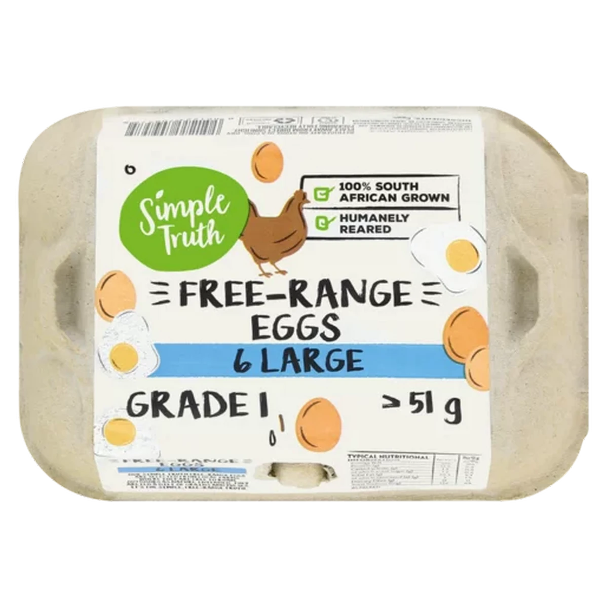 Checkers Sixty60 | Simple Truth Large Free-Range Eggs 6 Pack
