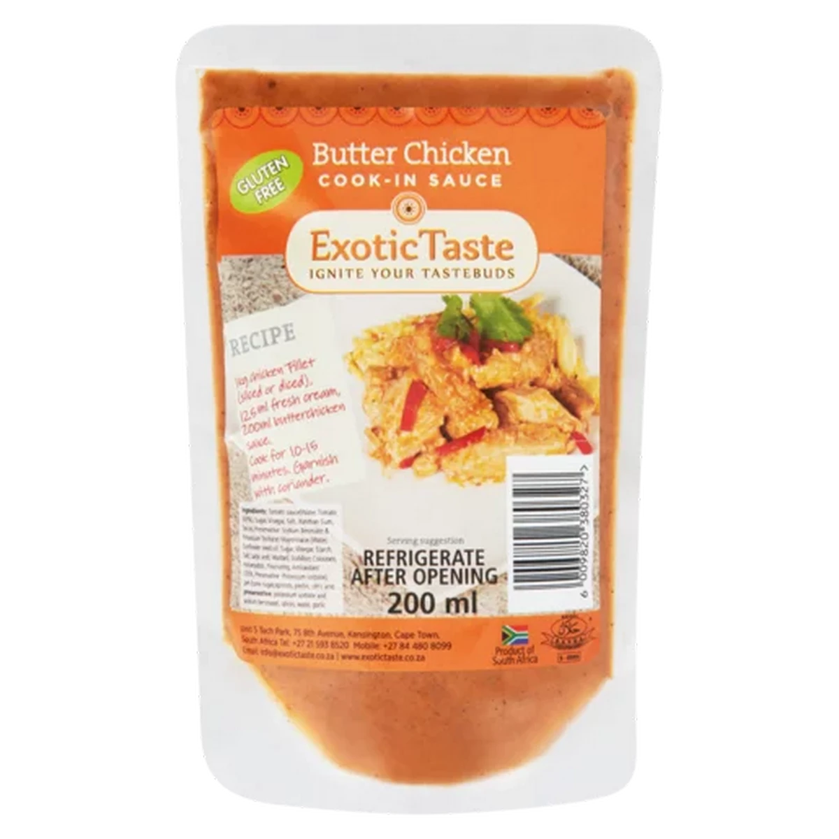 Checkers Sixty60 | Exotic Taste Butter Chicken Cook-In-Sauce Pouch 200ml