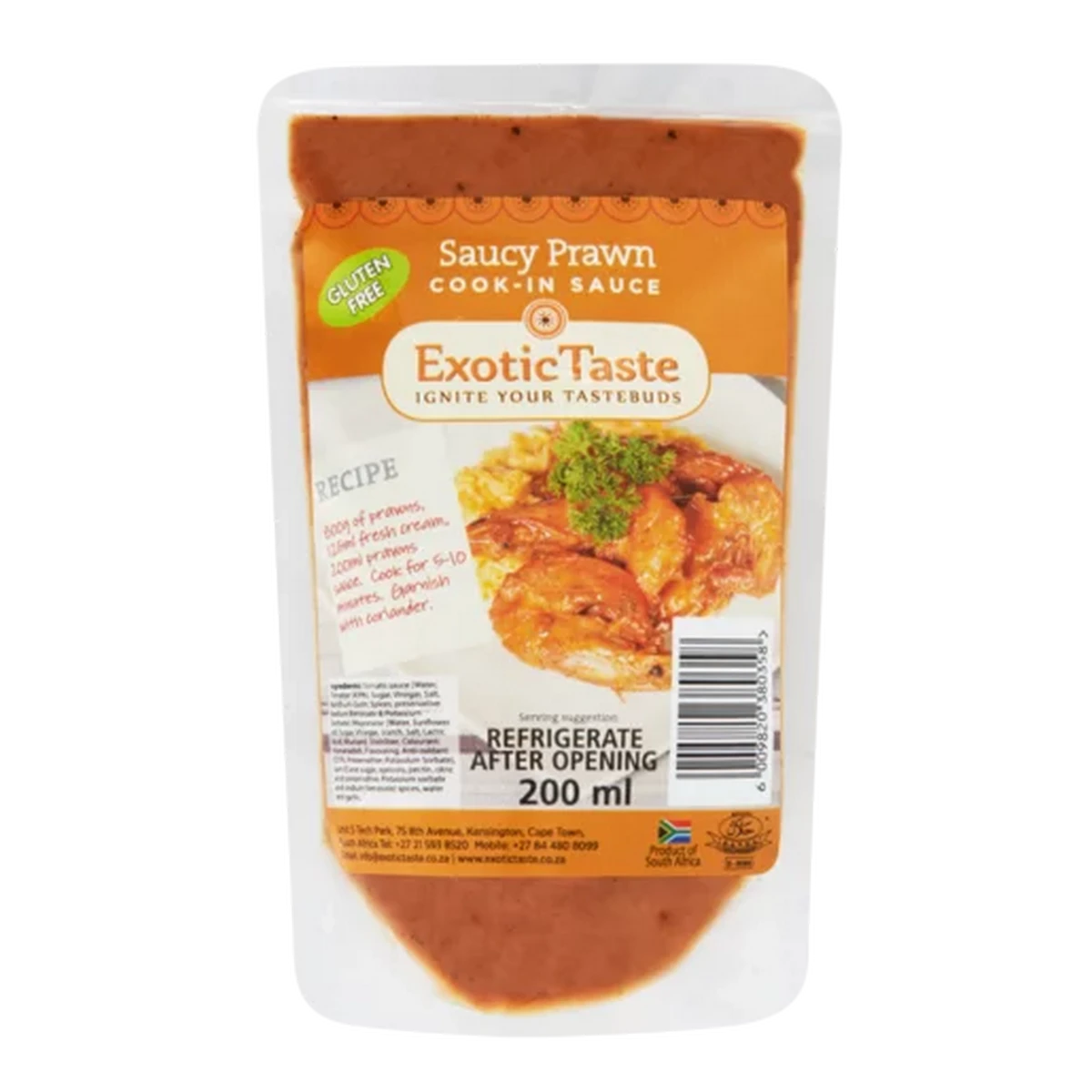 Checkers Sixty60 | Exotic Taste Saucy Prawns Cook-In Sauce 200ml