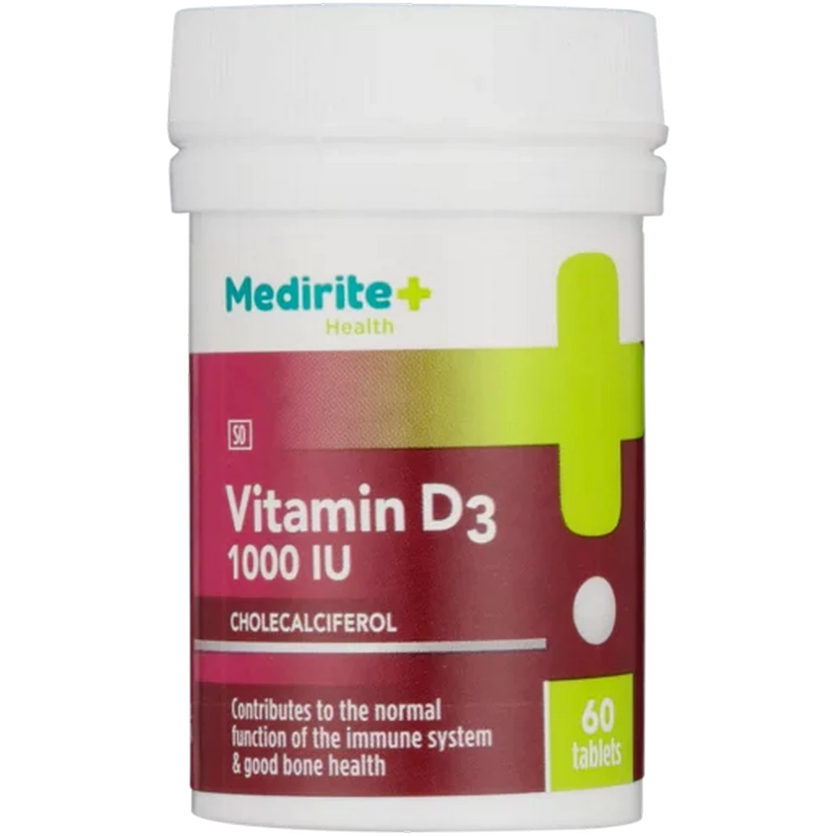 Checkers Sixty60 | Medirite 1000 IU Vitamin D3 Tablets 60 Pack
