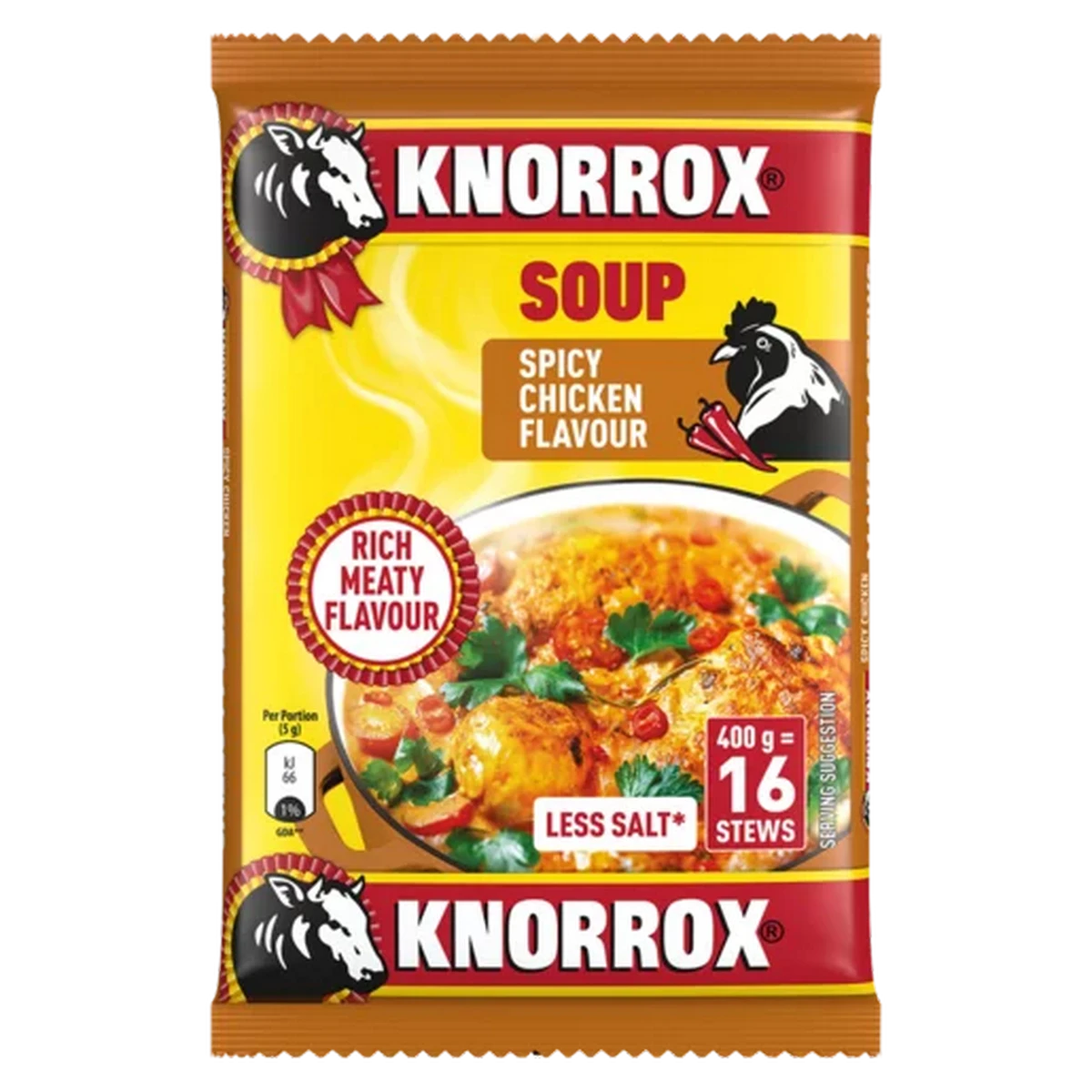 Checkers Sixty60 | Knorrox Spicy Chicken Flavoured Instant Soup Packet 400g