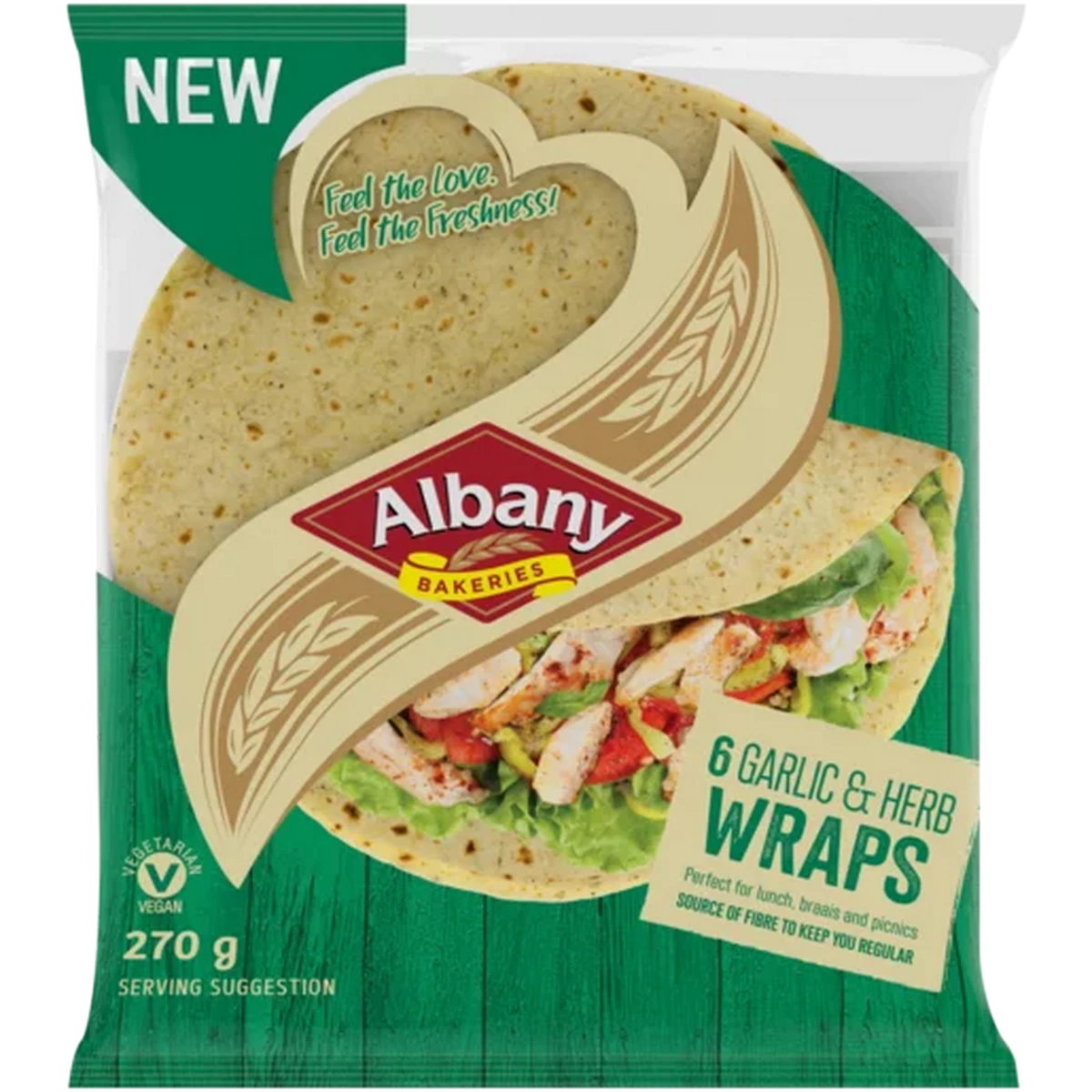 Checkers Sixty60 | Albany Garlic & Herb Wheat Wraps 6 x 45g