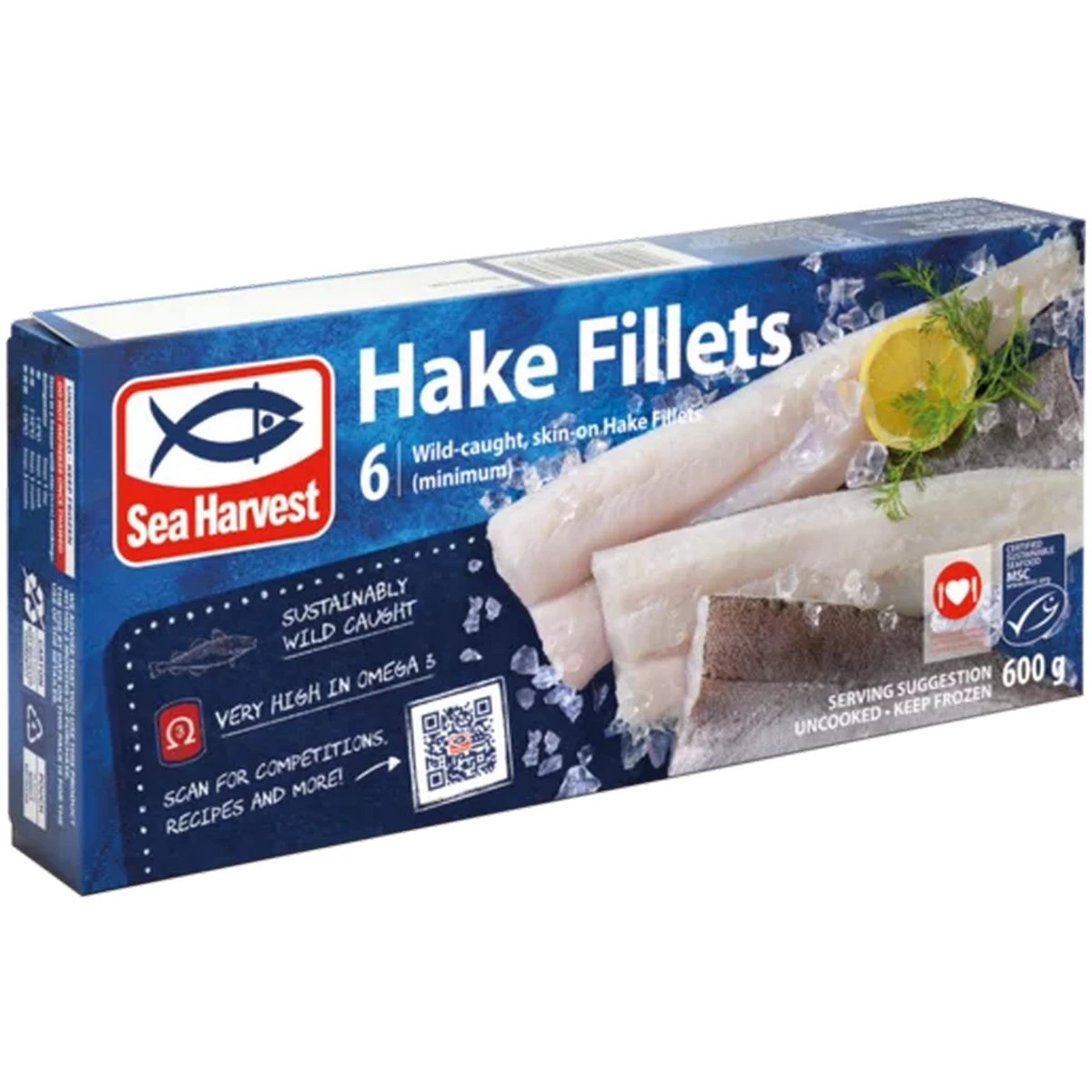 Checkers Sixty60 | Sea Harvest Frozen Hake Fillets 6 Pieces 600g