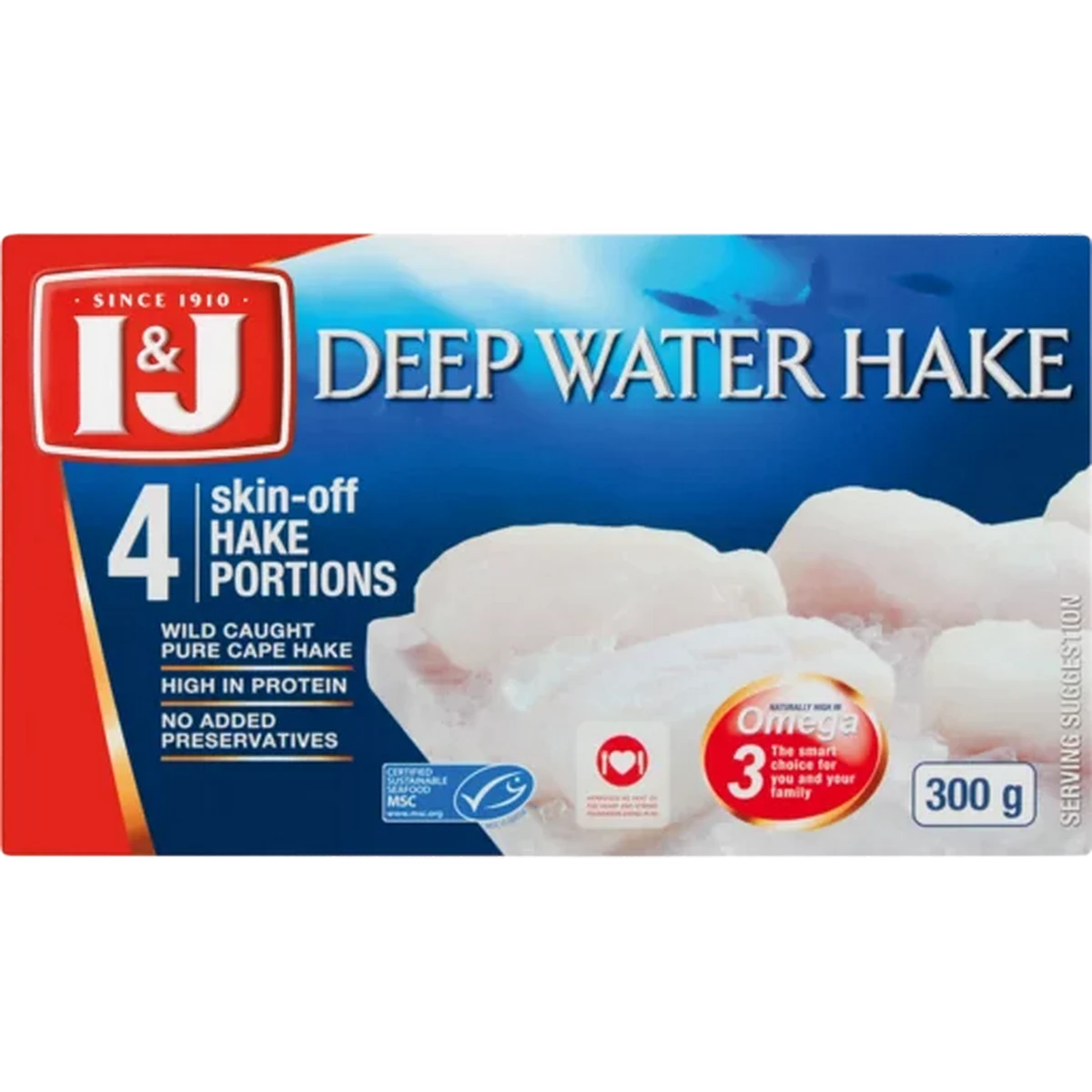 Checkers Sixty60 | I&J Frozen Skin-Off Hake Portions 300g
