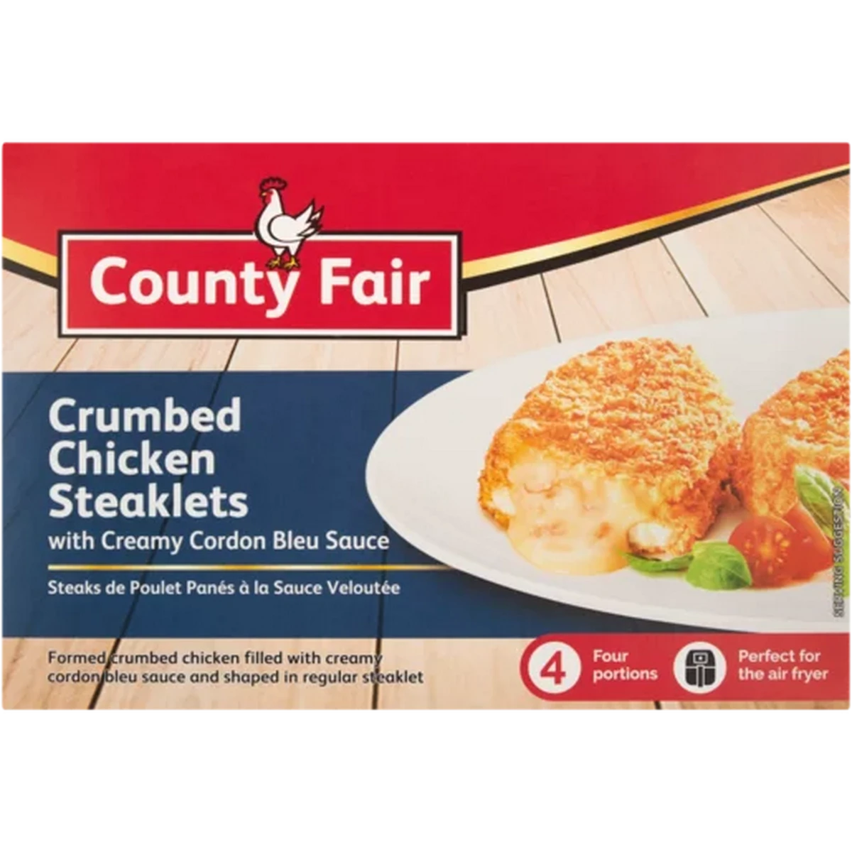 Checkers Sixty60 | County Fair Frozen Chicken Steaklet With Cordon Bleu ...