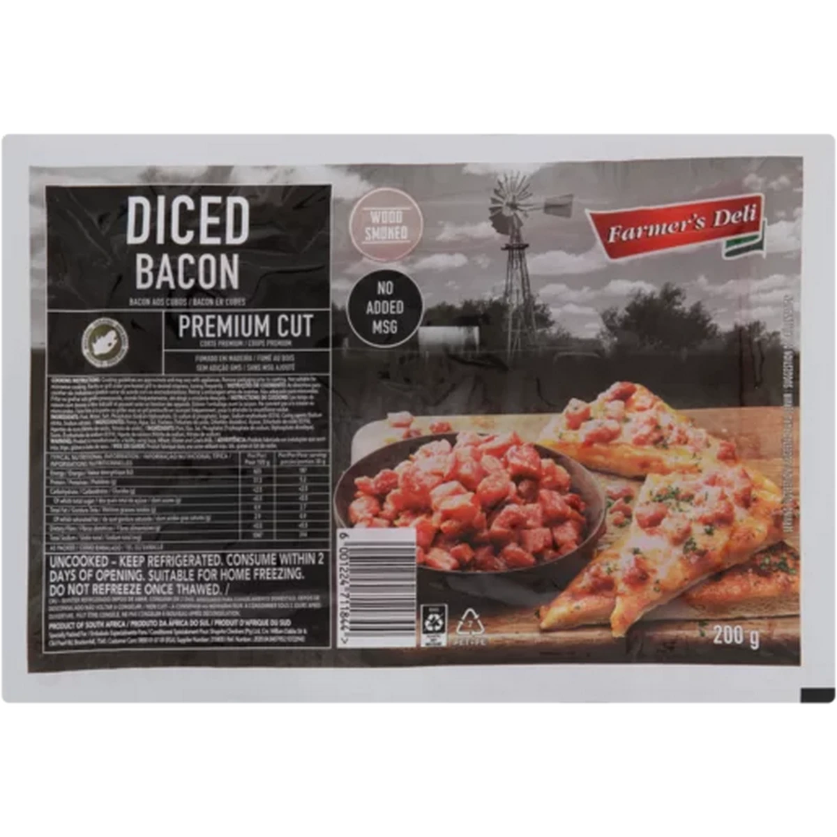 Checkers Sixty60 | Farmer's Deli Diced Bacon 200g