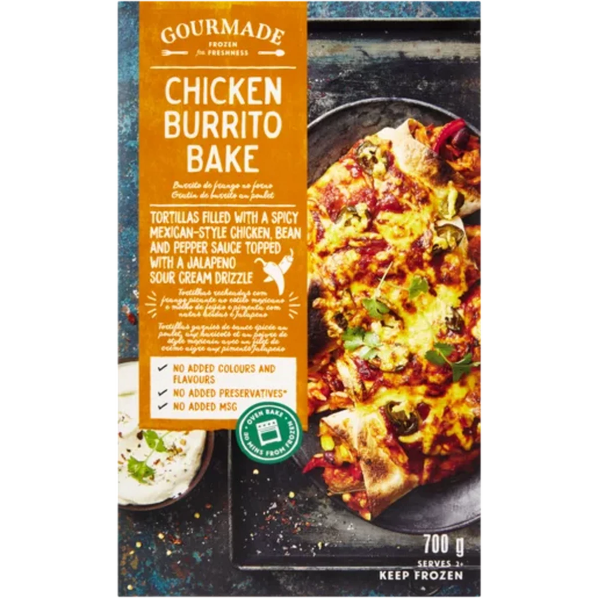 Checkers Sixty60 | Gourmade Frozen Chicken Burrito Bake Ready Meal 700g