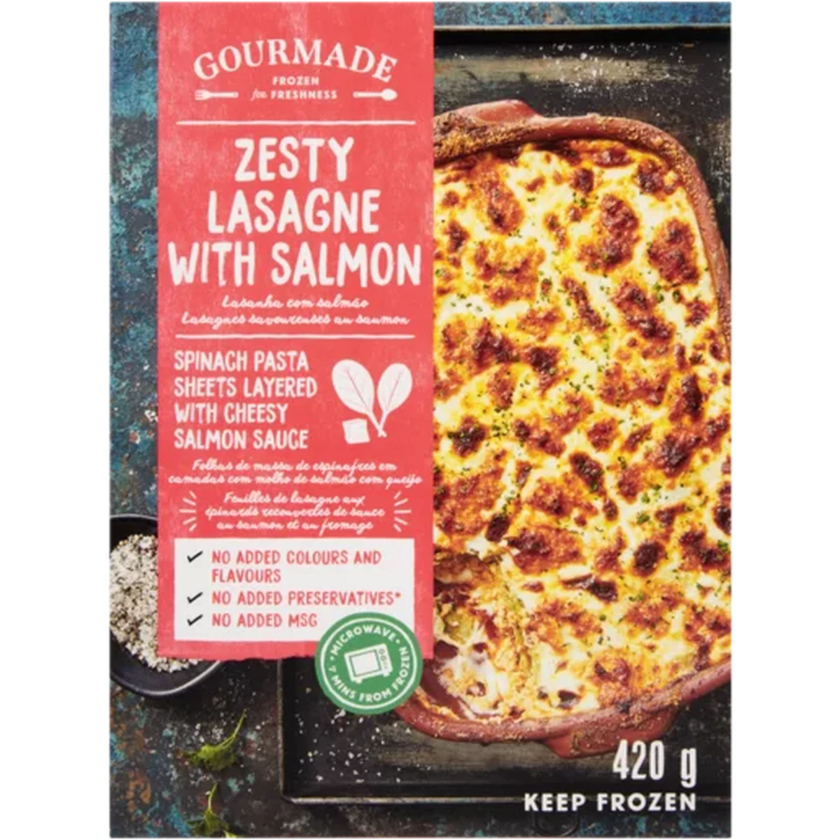 Checkers Sixty60 | Gourmade Frozen Zesty Lasagne With Salmon Ready Meal ...