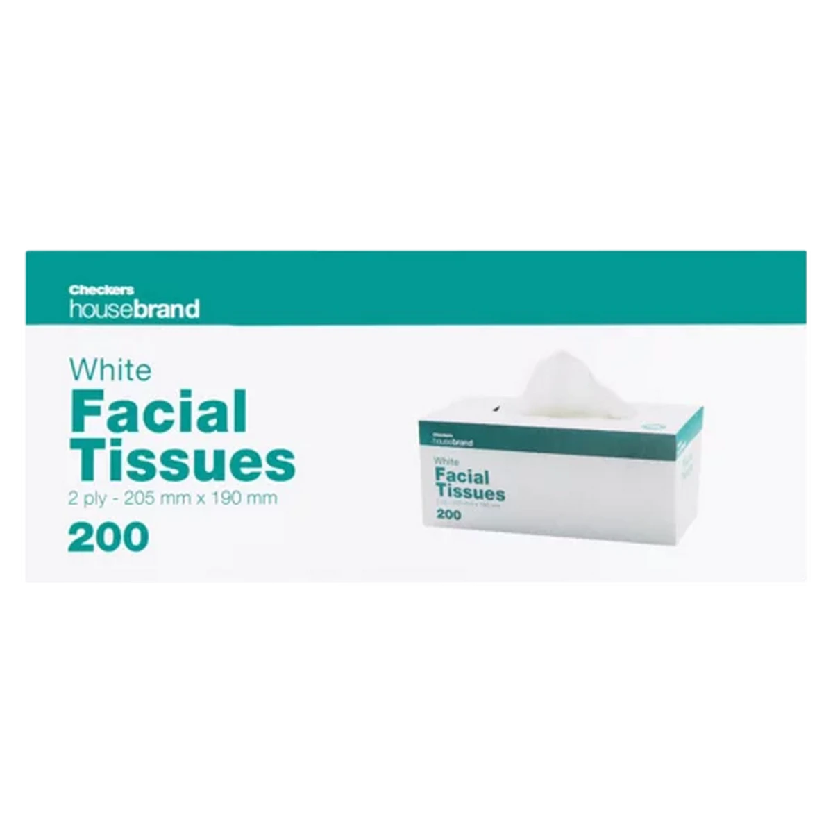 Checkers Sixty60 | Checkers Housebrand White 2 Ply Facial Tissues 200 Pack