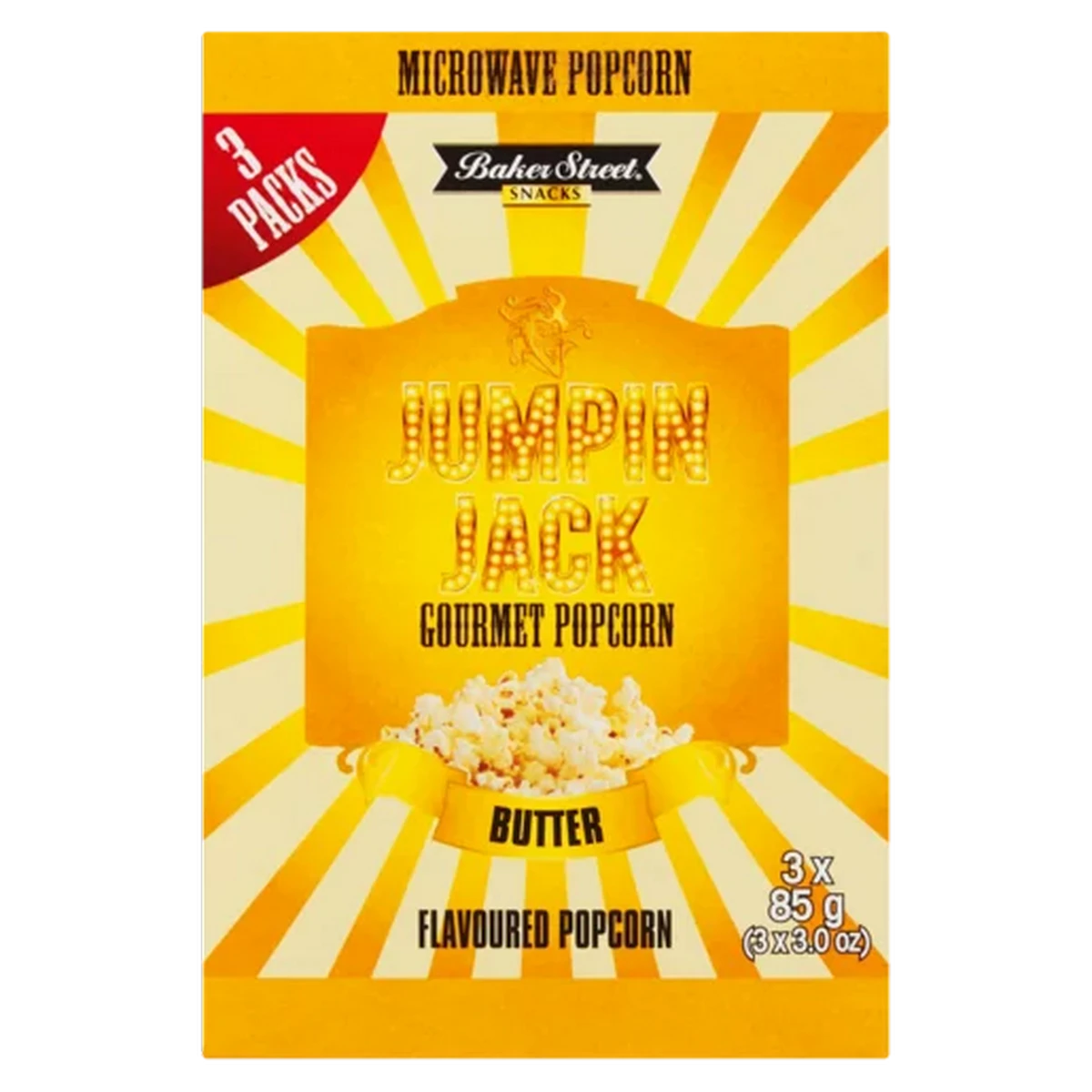 Checkers Sixty60 | Jumpin Jack Butter Gourmet Microwave Popcorn 3 x 85g