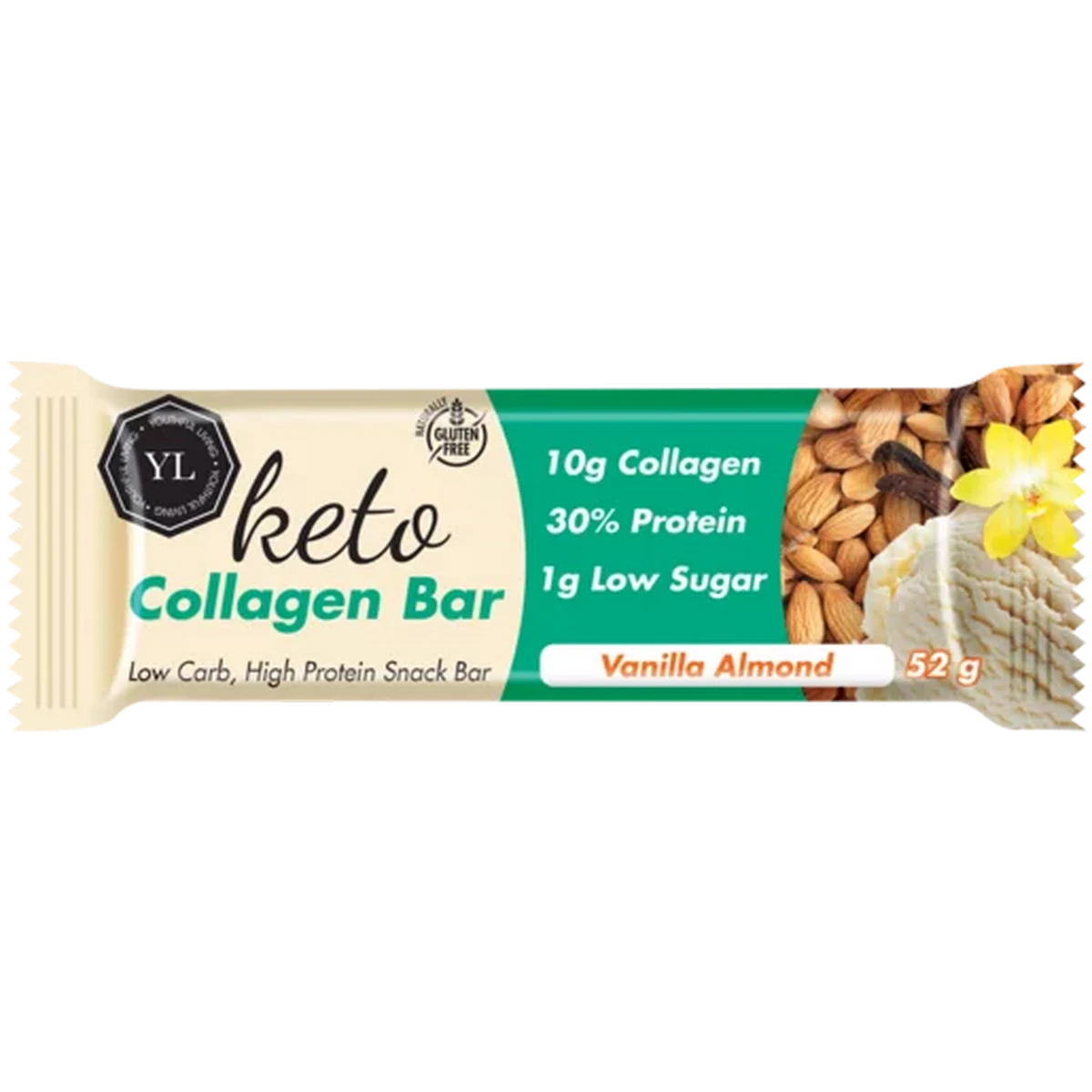 Checkers Sixty60 | Youthful Living Vanilla Almond Collagen Bar 52g