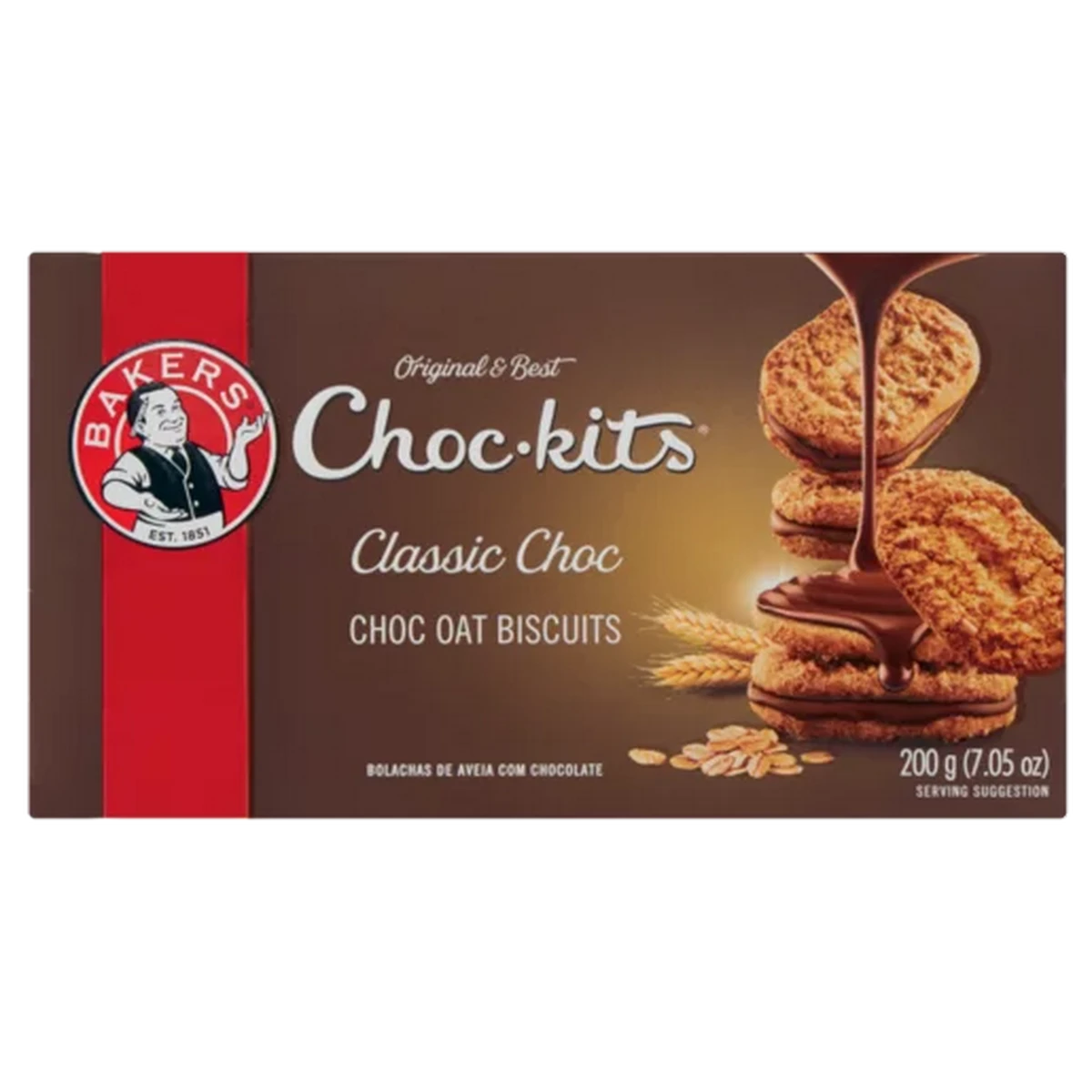 Checkers Sixty60 | Bakers Choc-kits Classic Chocolate Oat Biscuits 200g