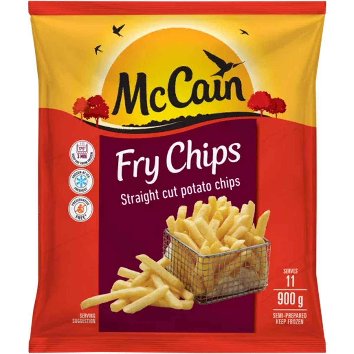 Checkers Sixty60 | McCain Frozen Straight Cut Fry Chips 900g