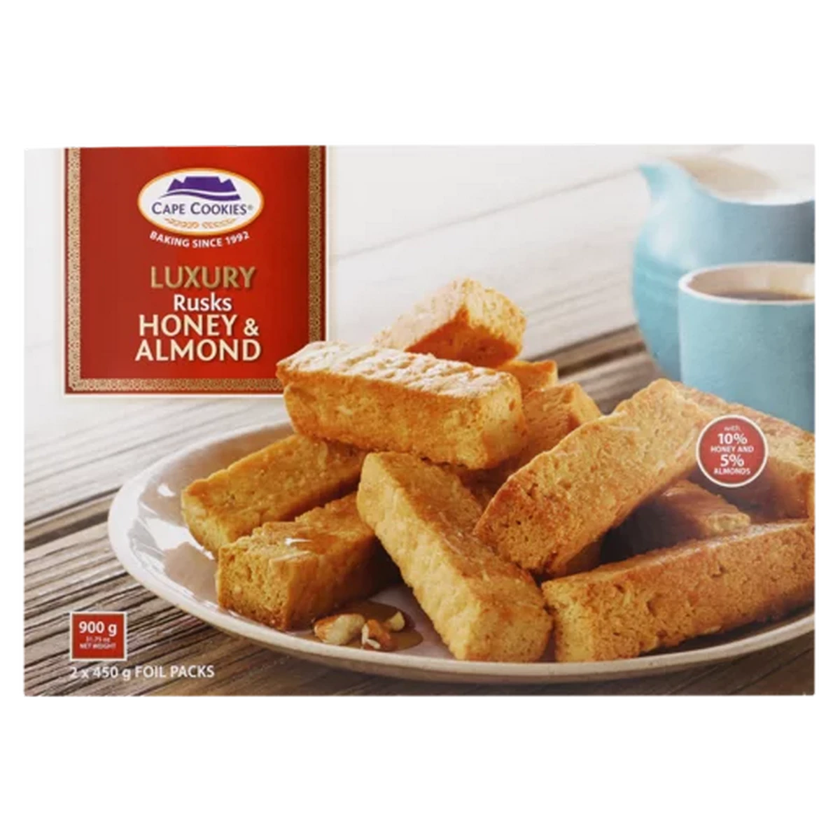 Checkers Sixty60 | Cape Cookies Luxury Honey & Almond Rusks 900g