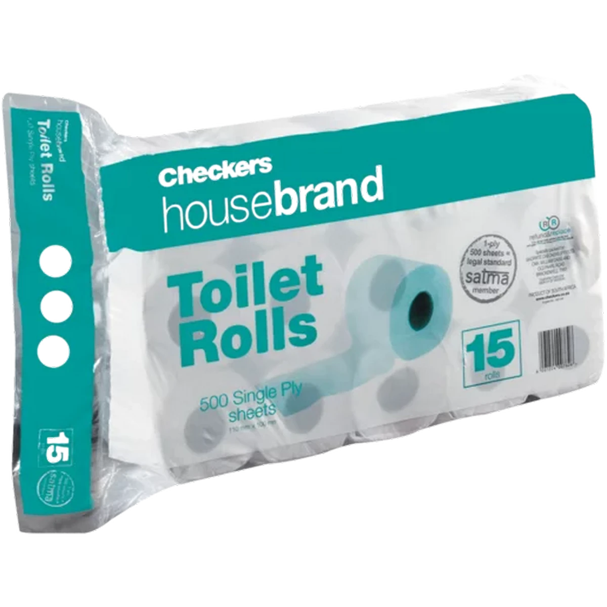 Checkers Sixty60 | Checkers Housebrand 1 Ply Toilet Rolls 15 Pack