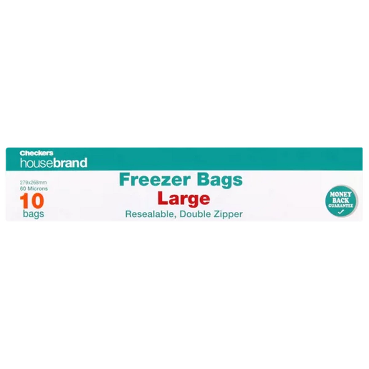 Checkers Sixty60 | Checkers Housebrand Large Freezer Bags 10 Pack