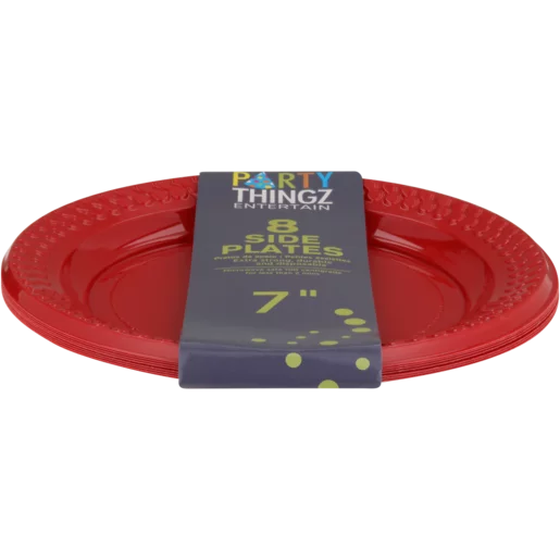 Red Plastic Side Plates 8-PACK Prices | Shop Deals Online | PriceCheck