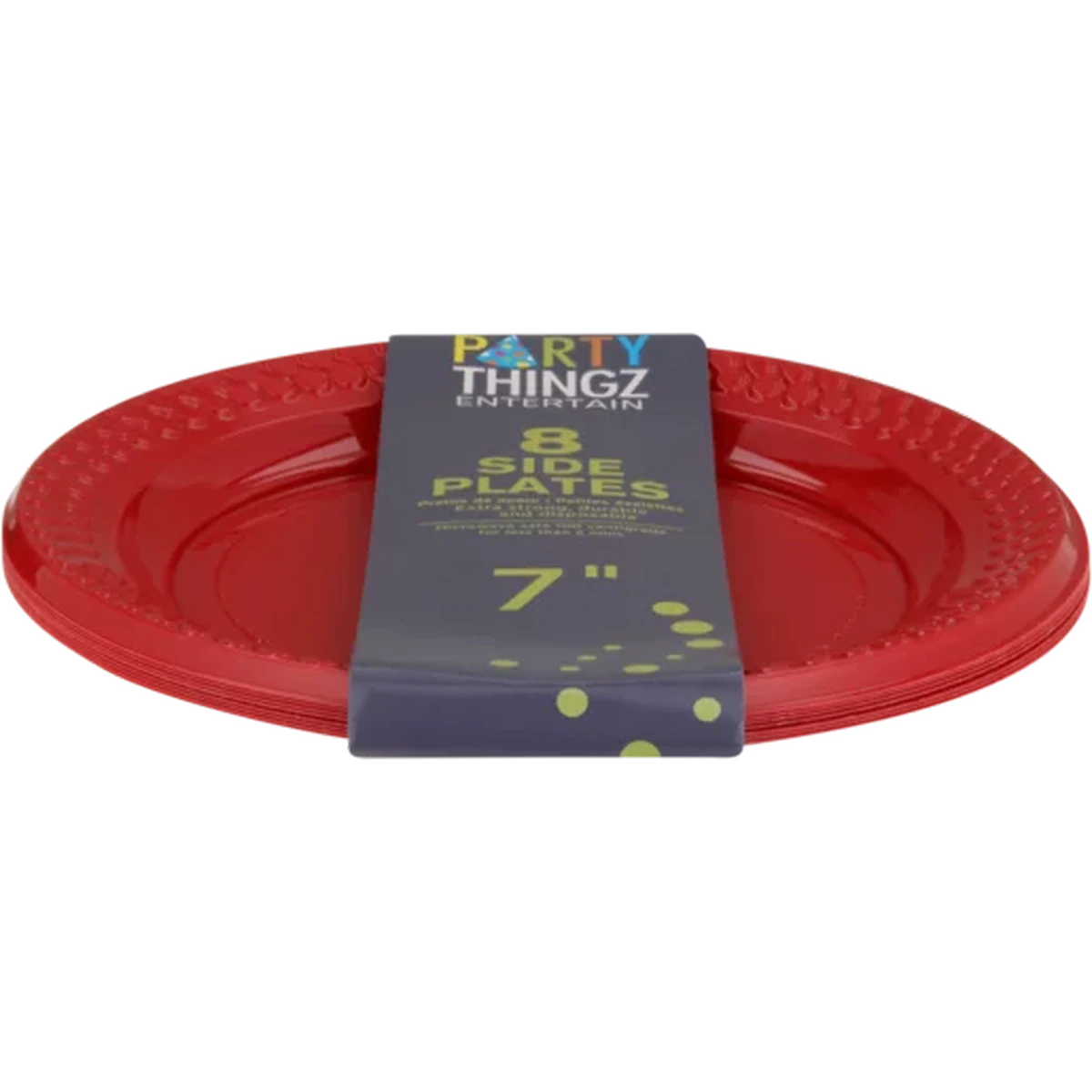 Checkers Sixty60 | Party Thingz Red Plastic Side Plates 8 Pack