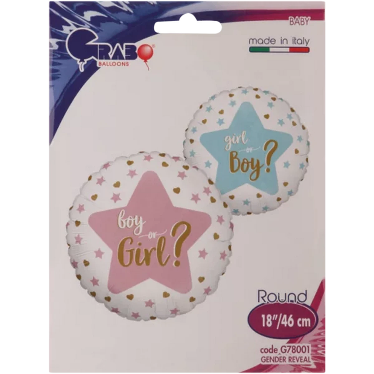Checkers Sixty60 | Grabo Balloons Gender Reveal Star Foil Balloon 45.7cm