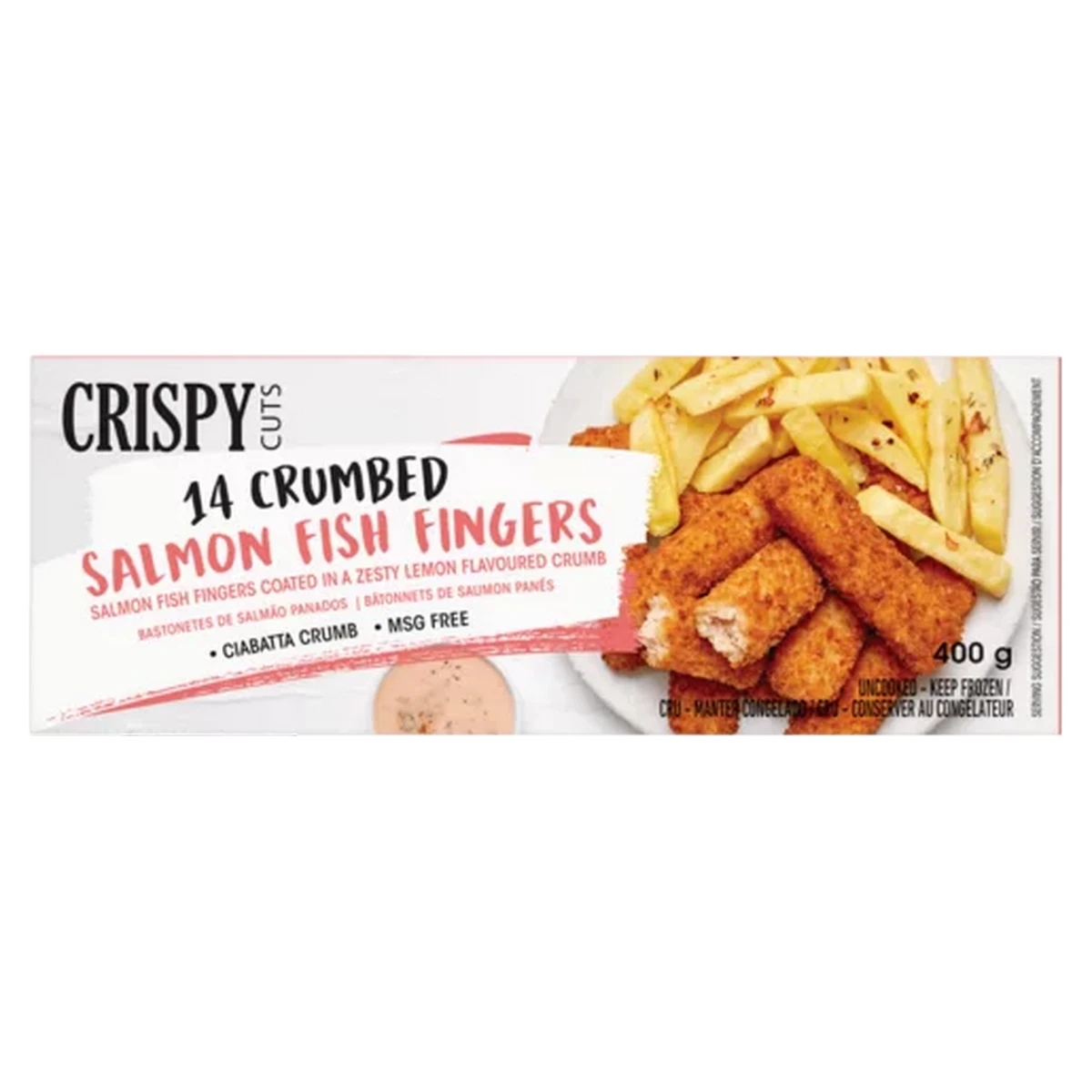 Checkers Sixty60 | Crispy Cuts Frozen 14 Crumbed Salmon Fish Fingers 400g