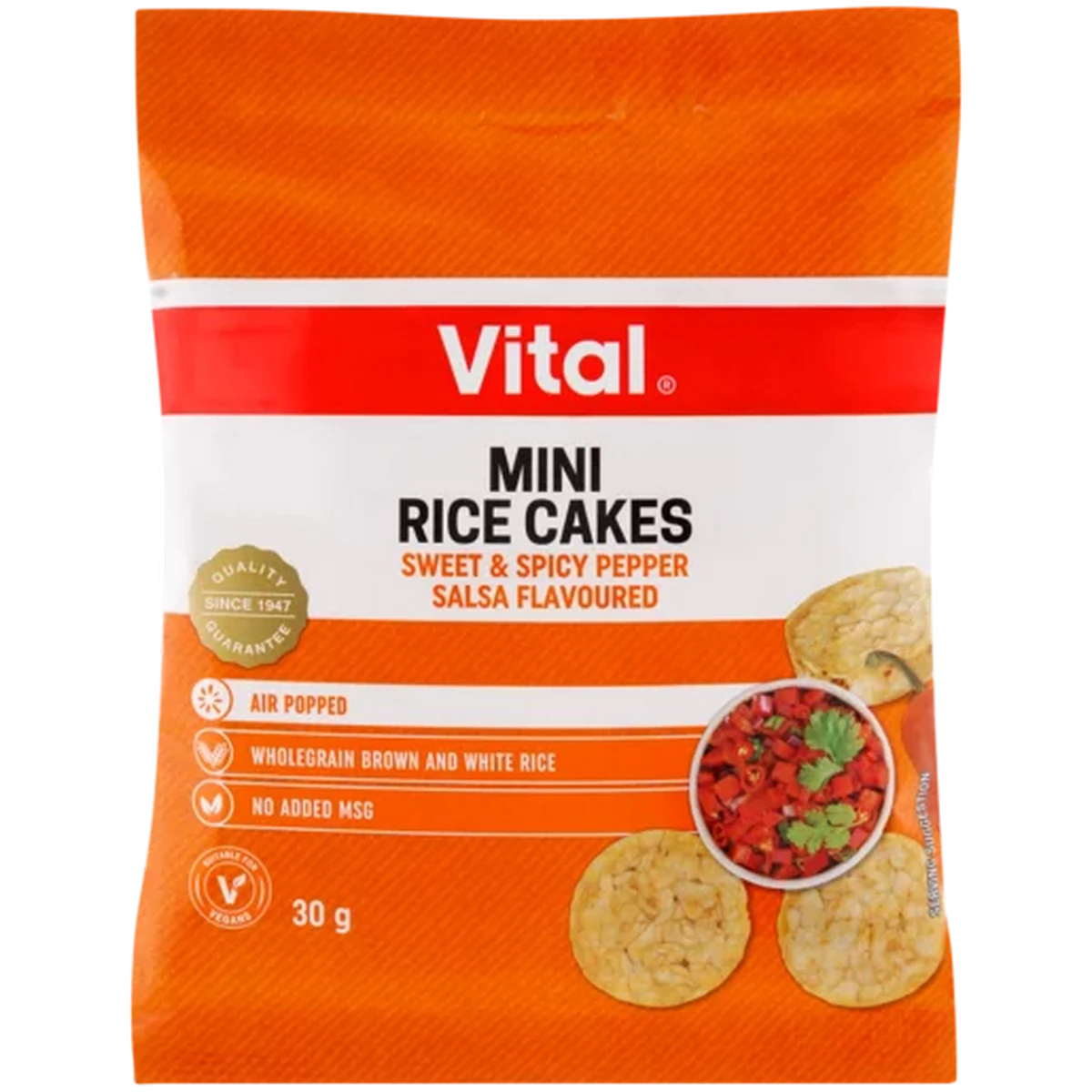Checkers Sixty60 | Vital Sweet & Spicy Pepper Flavoured Mini Rice Cakes 30g