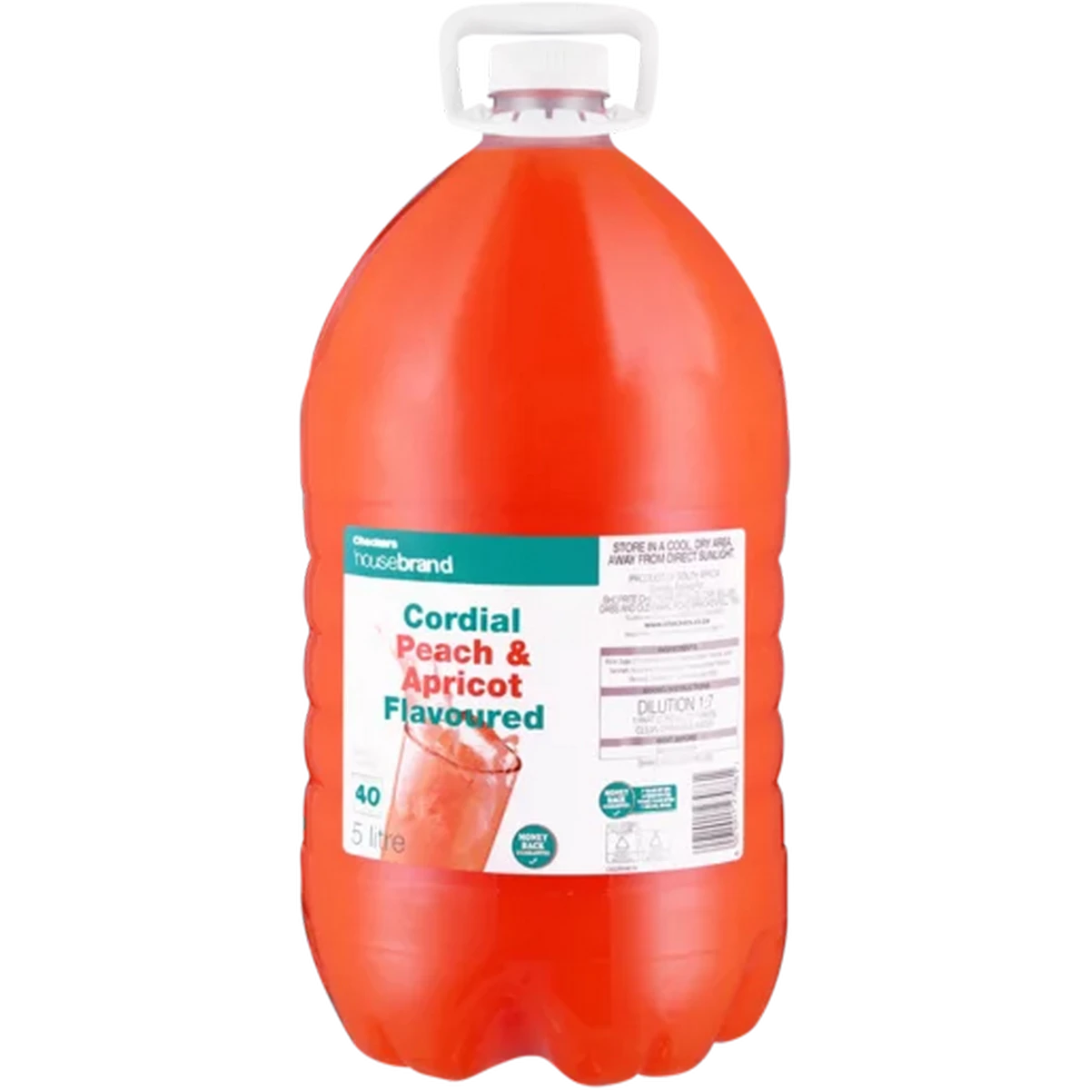 Checkers Sixty60 | Checkers Housebrand Peach & Apricot Flavoured Cordial 5L