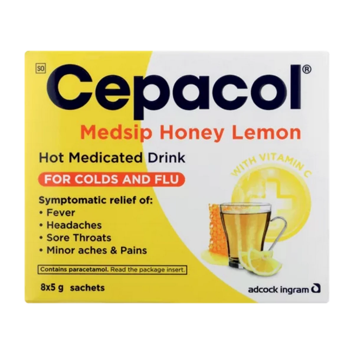 Checkers Sixty60 | Cepacol Medsip Honey Lemon Cold & Flu Sachet 8 Pack