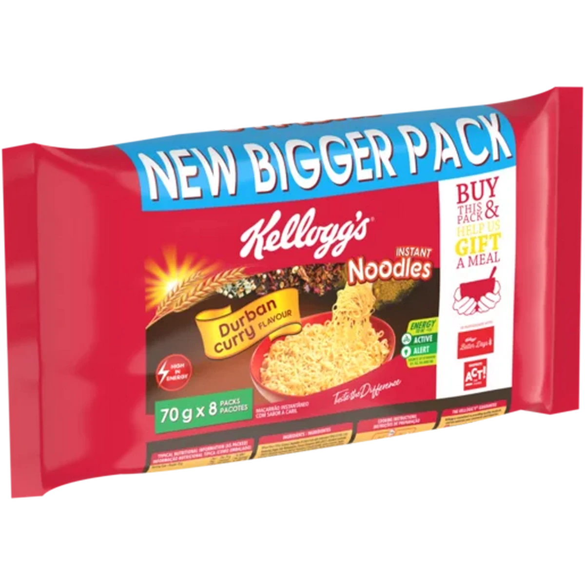Checkers Sixty60 | Kellogg's Durban Curry Flavoured Instant Noodles 8 x 70g