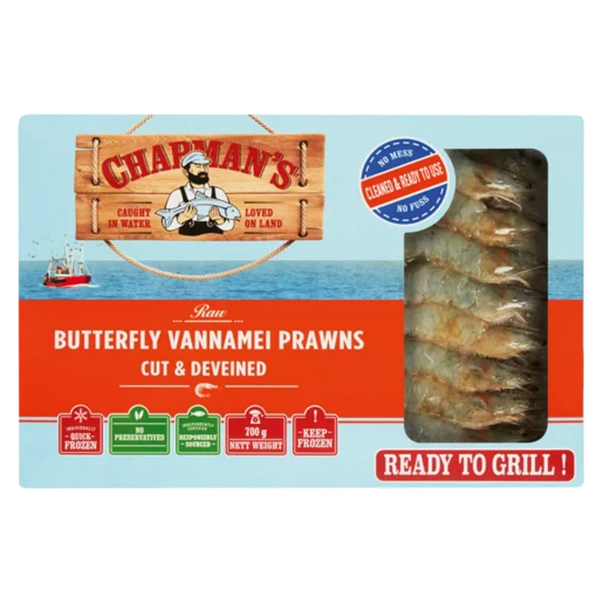 Checkers Sixty60 | Chapman's Frozen Butterfly Vannamei Prawns 700g
