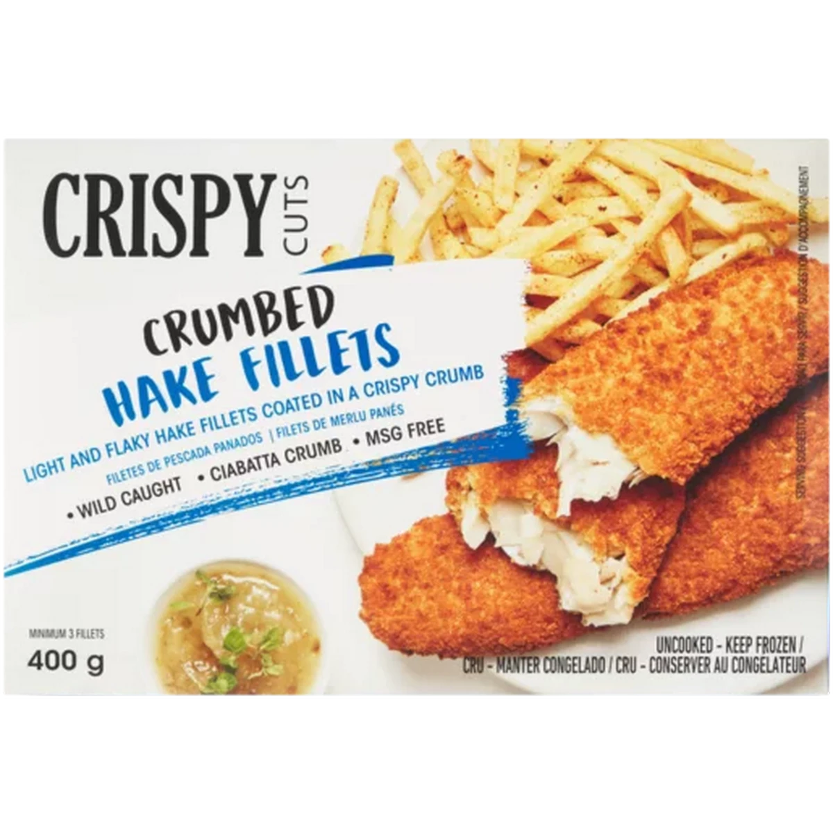 Checkers Sixty60 | Crispy Cuts Frozen Crumbed Hake Fillets 400g