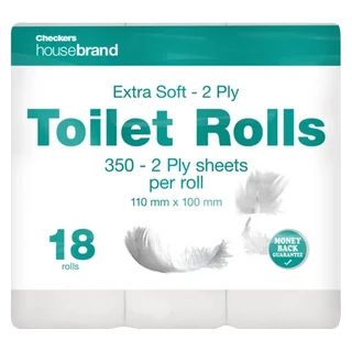 Checkers Sixty60 | Kitten Soft 2 Ply Luxury Value Toilet Rolls 18 Pack