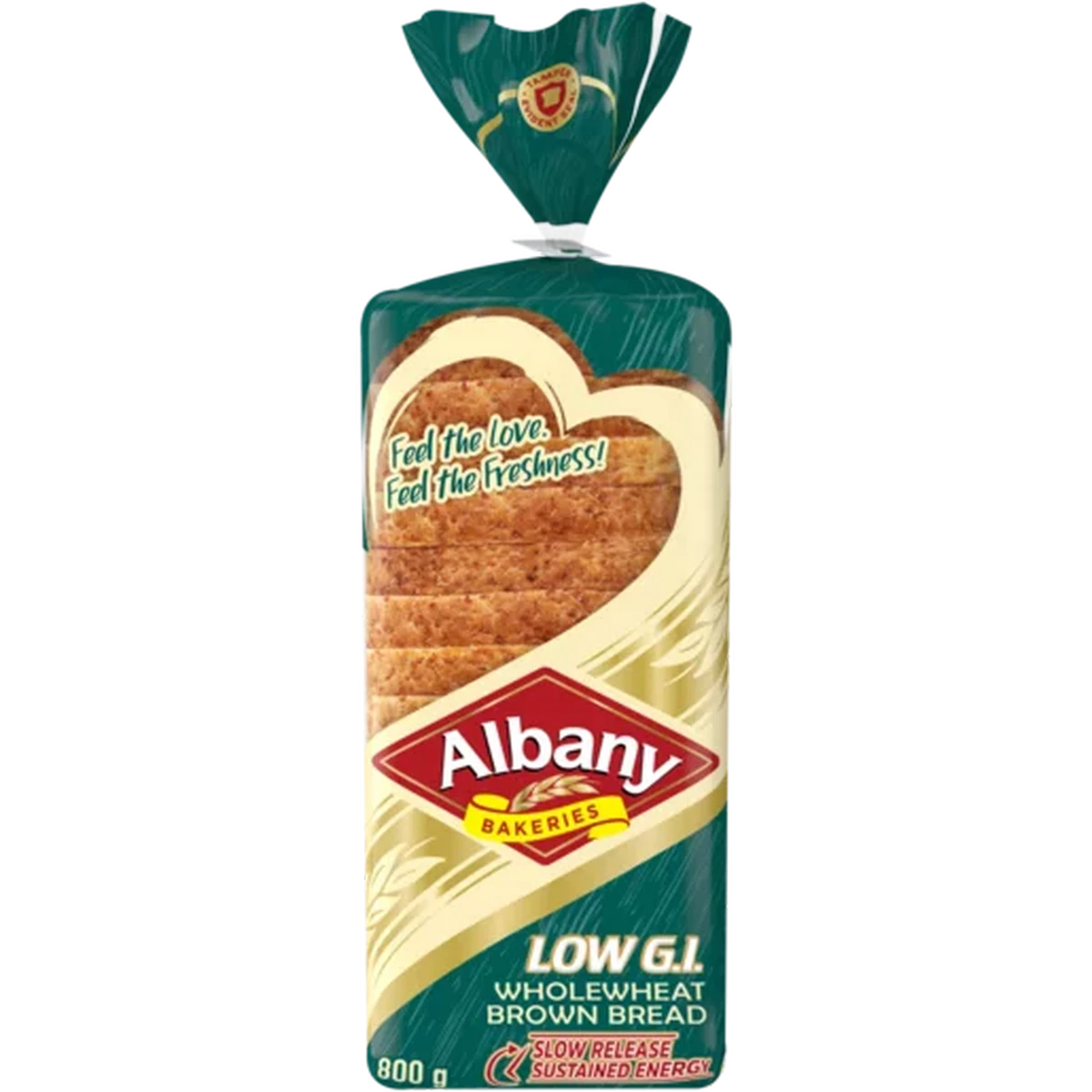 Checkers Sixty60 | Albany Low G.I. Wholewheat Sliced Brown Bread Loaf 800g