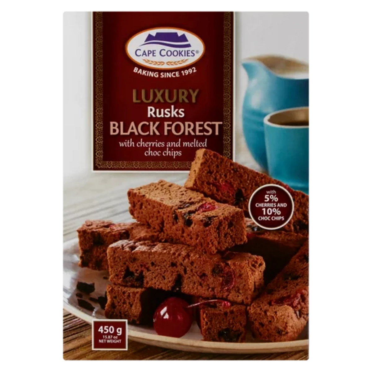Checkers Sixty60 | Cape Cookies Black Forest Flavoured Rusk 450g